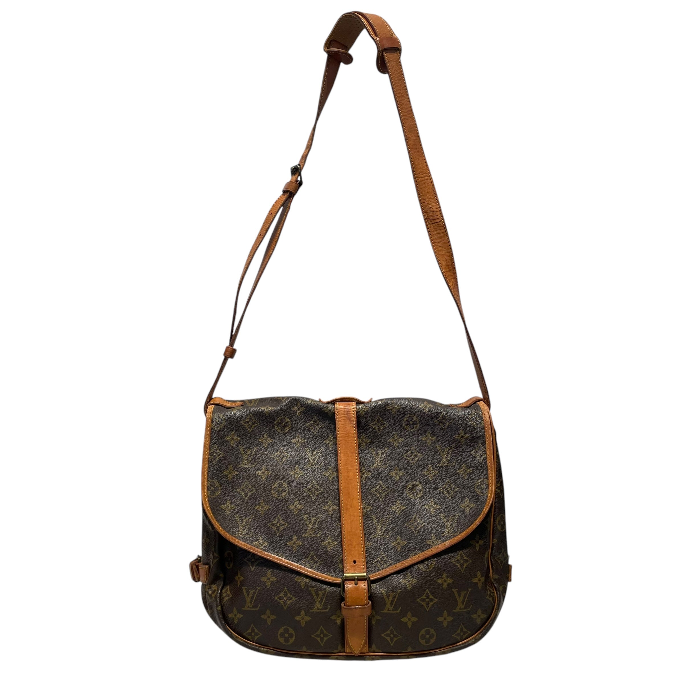 LOUIS VUITTON/Cross Body Bag/Monogram/Leather/BRW/Samur 35 – 2nd STREET USA