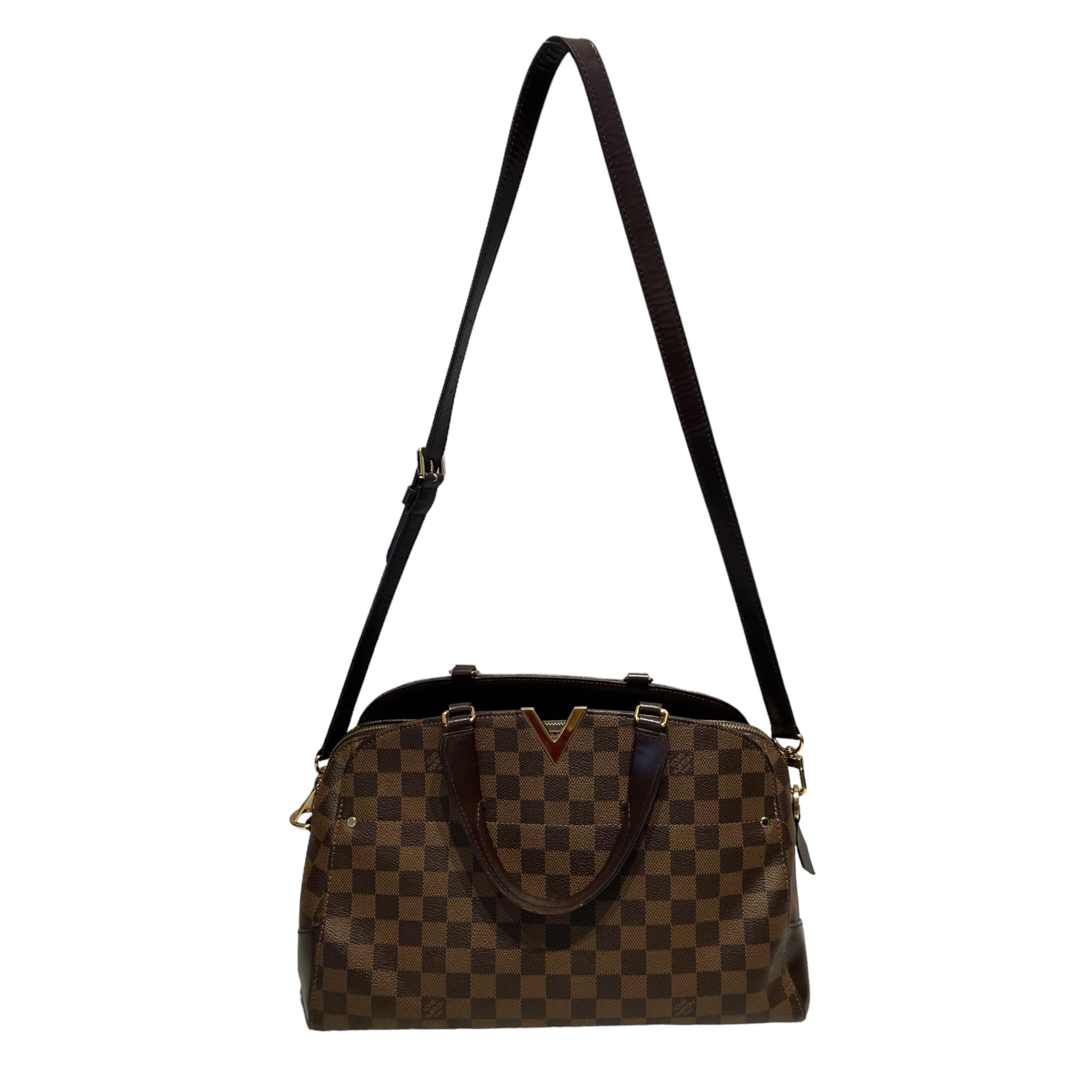 LOUIS VUITTON/Cross Body Bag/Monogram/Leather/BRW/KENSINGSTON BOWLING – 2nd STREET USA