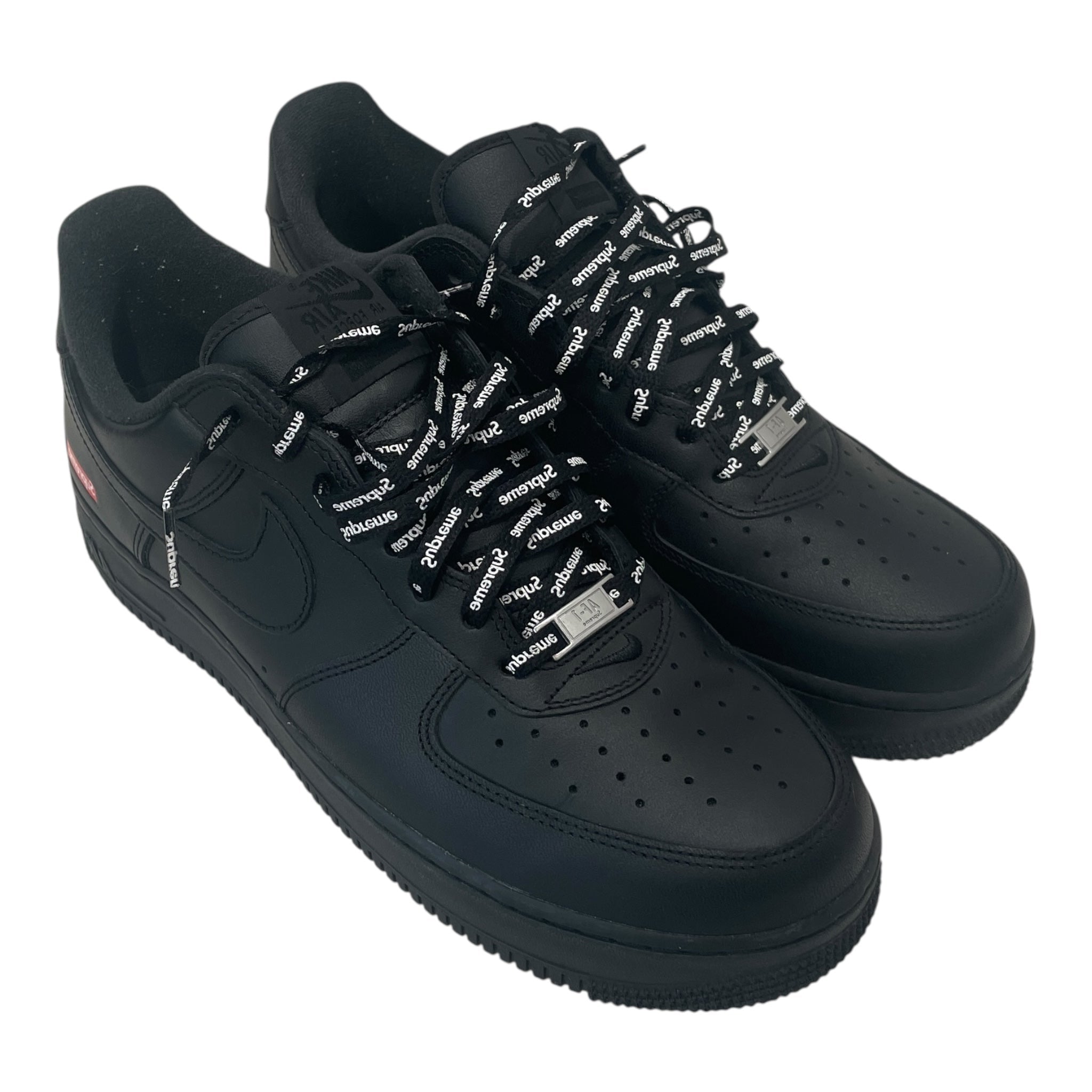 NIKE/Supreme/Low-Sneakers/US 10.5/Leather/BLK/SUPREME AF1 – 2nd STREET USA