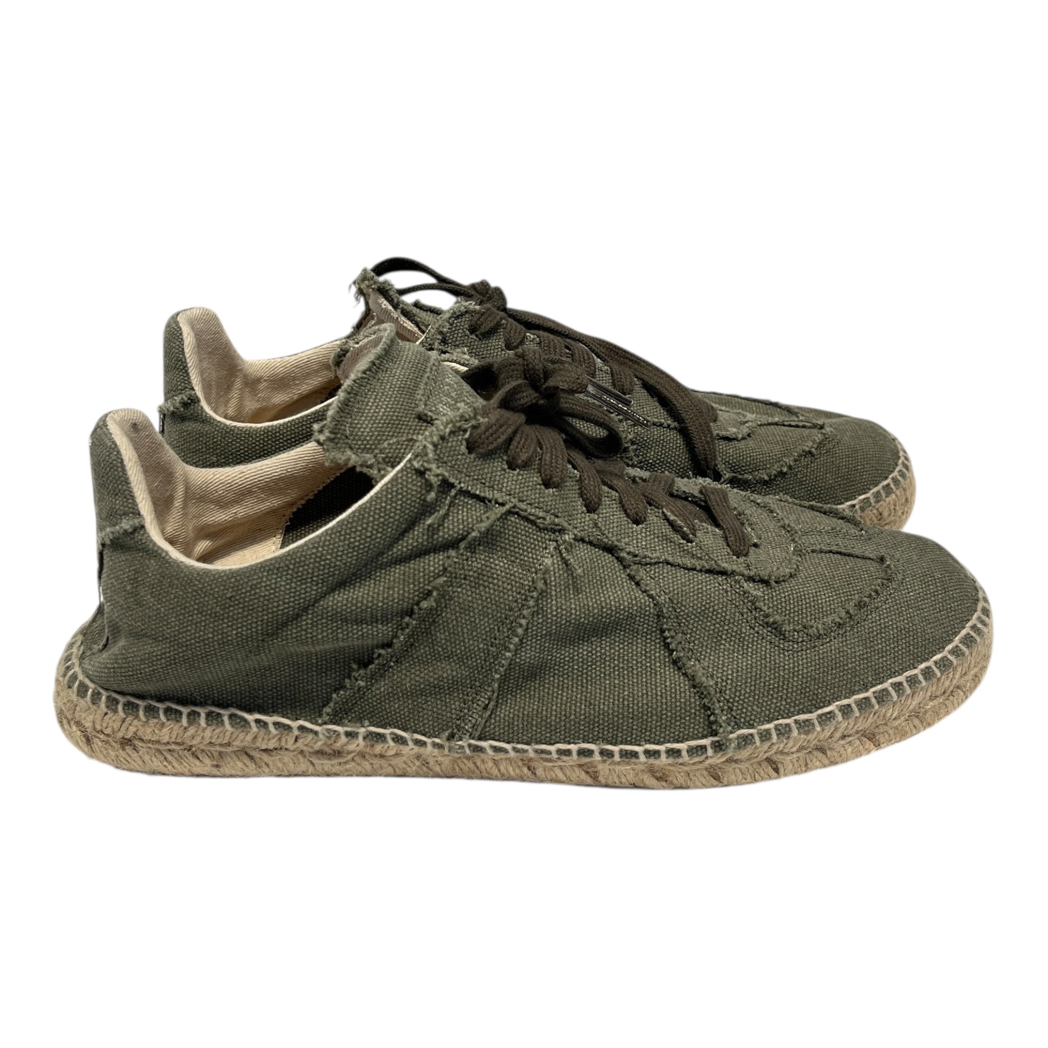Maison Margiela/Low-Sneakers/EU 42/Cotton/GRN/MM22/KHAKI – 2nd STREET USA