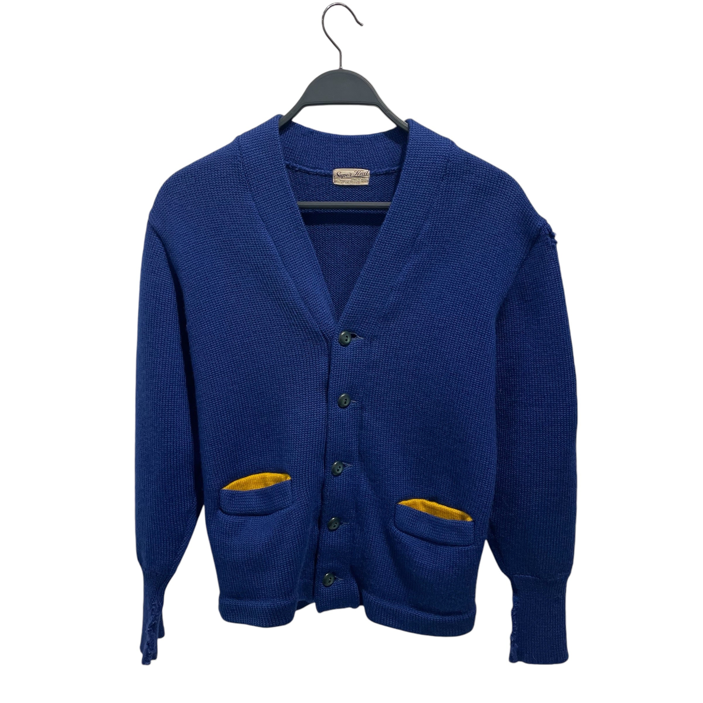 SUPERKNIT///Cardigan/S/Plain/Wool/BLU//M [Casual] Youth/1960'S? – 2nd ...