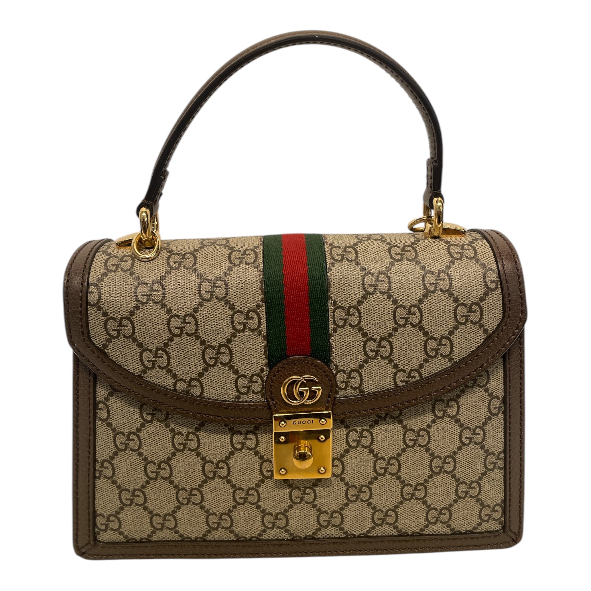 GUCCI/Hand Bag/Monogram/Leather/KHK/Ophidia 651055-520981 – 2nd STREET USA