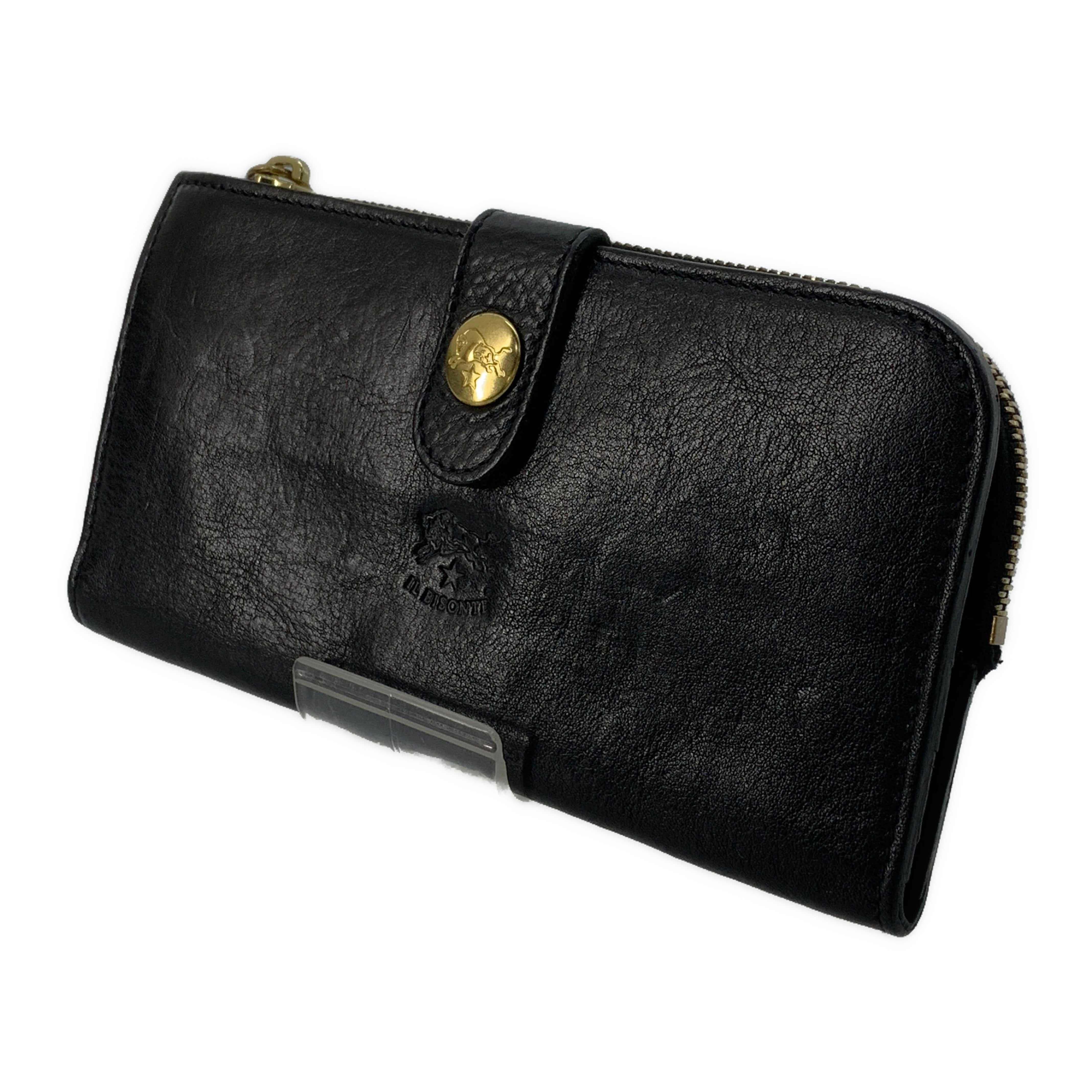 IL BISONTE/Long Wallet/BLK/Leather/SCW011/SCW011 – 2nd STREET USA