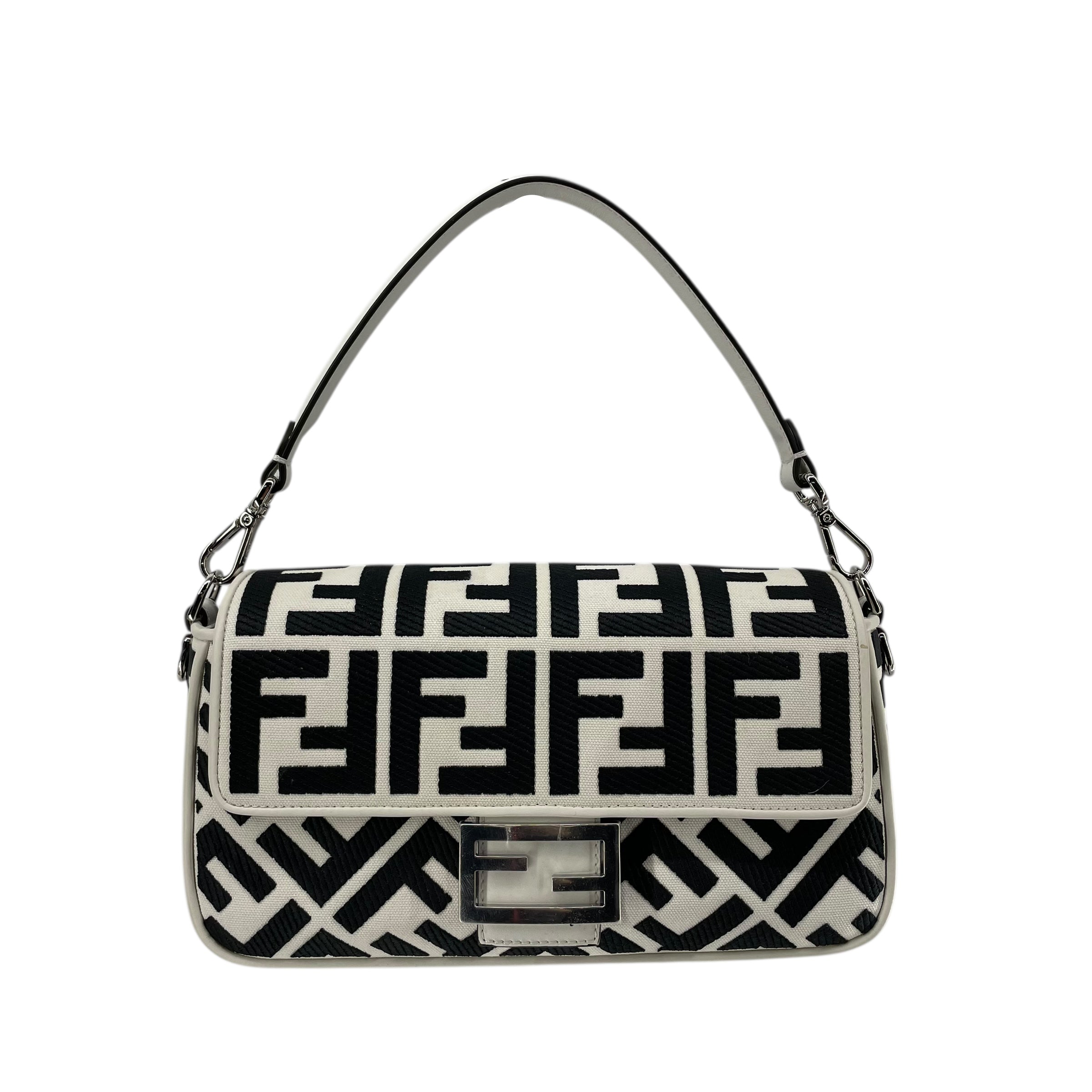 FENDI/Cross Body Bag/Monogram/Polyester/SLV/ZUCCA FF BAGUETTE – 2nd ...