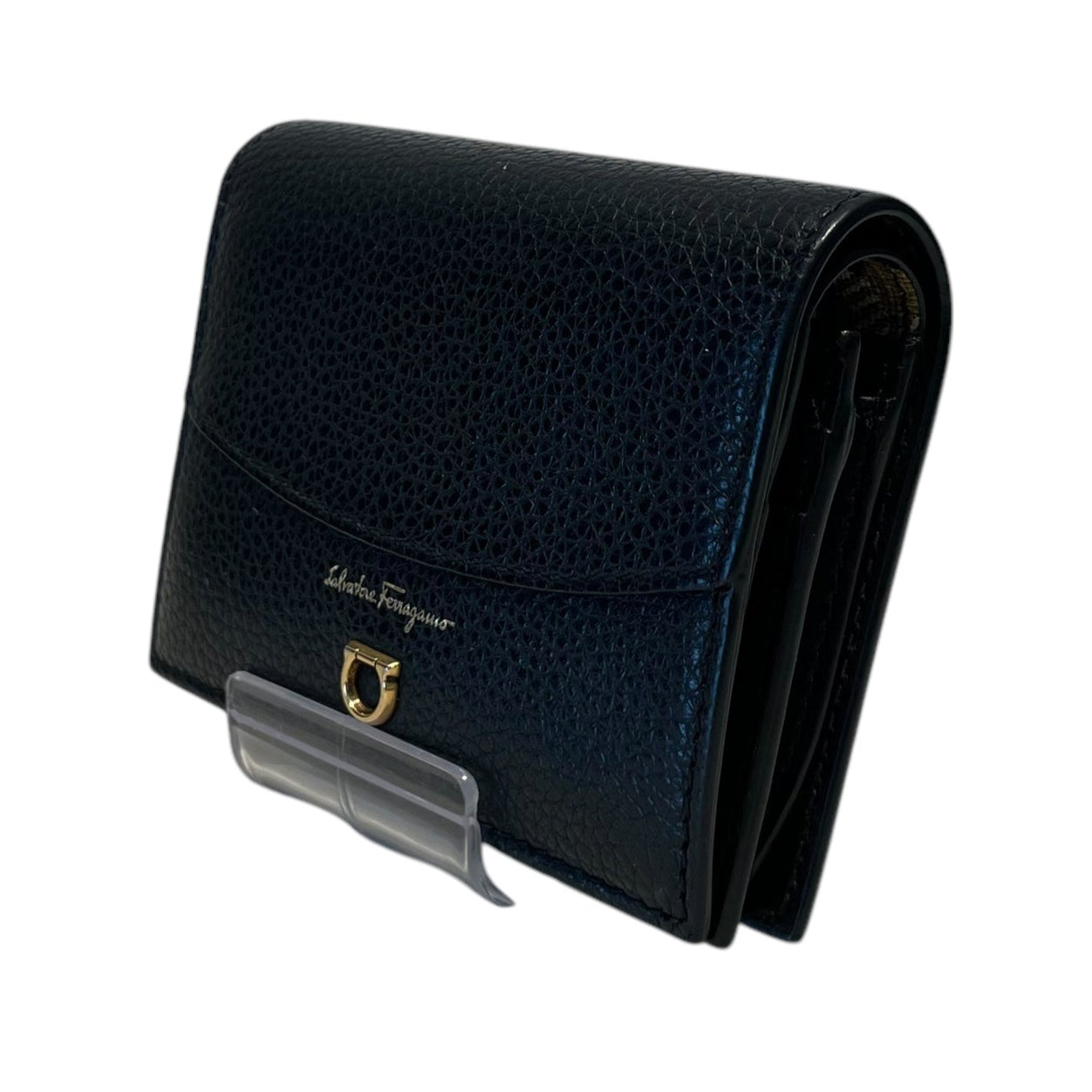 Salvatore Ferragamo/Bifold Wallet/Leather/BLK/coin & card holder – 2nd ...