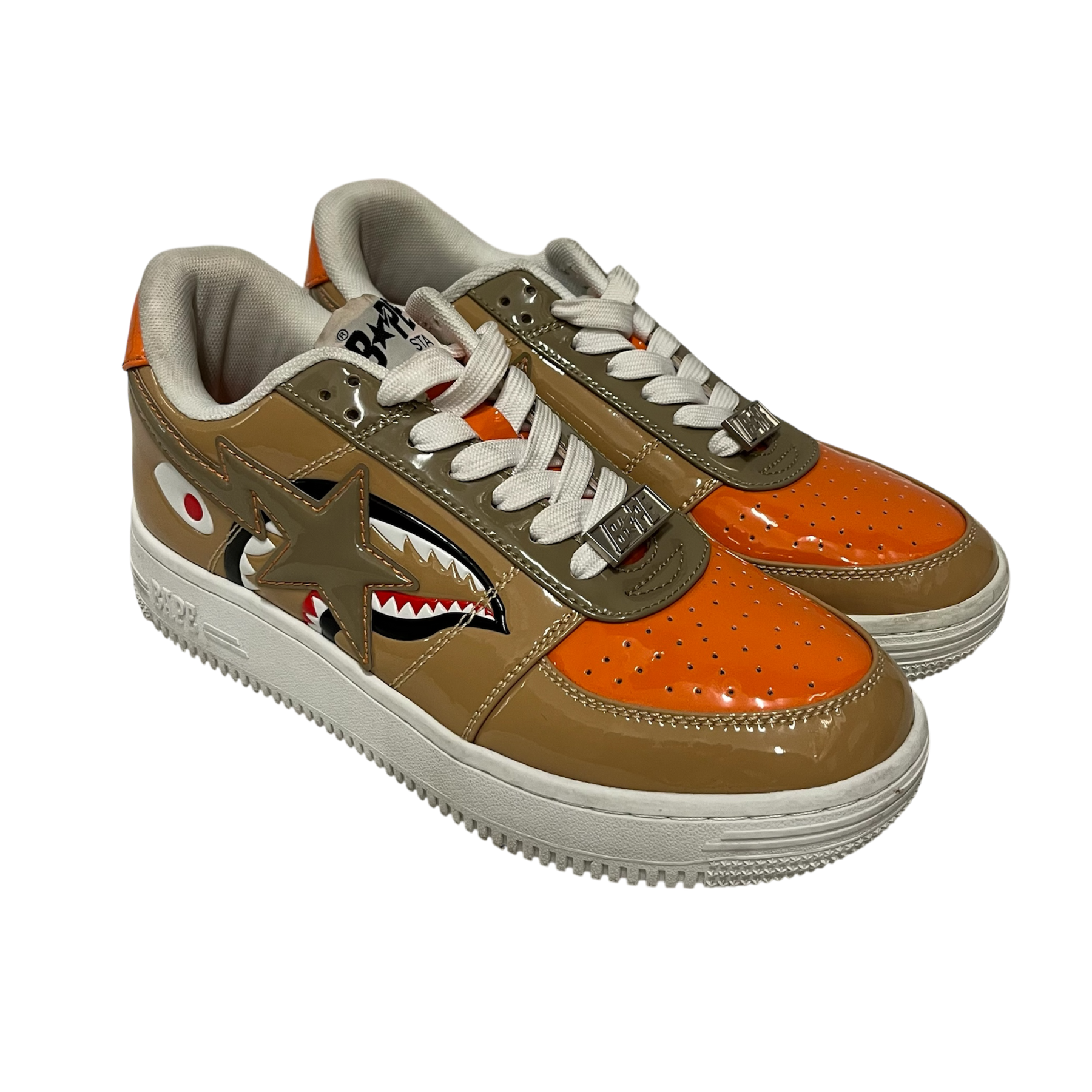 BAPE STA!/Low-Sneakers/US 8.5/ORN/mad shark – 2nd STREET USA