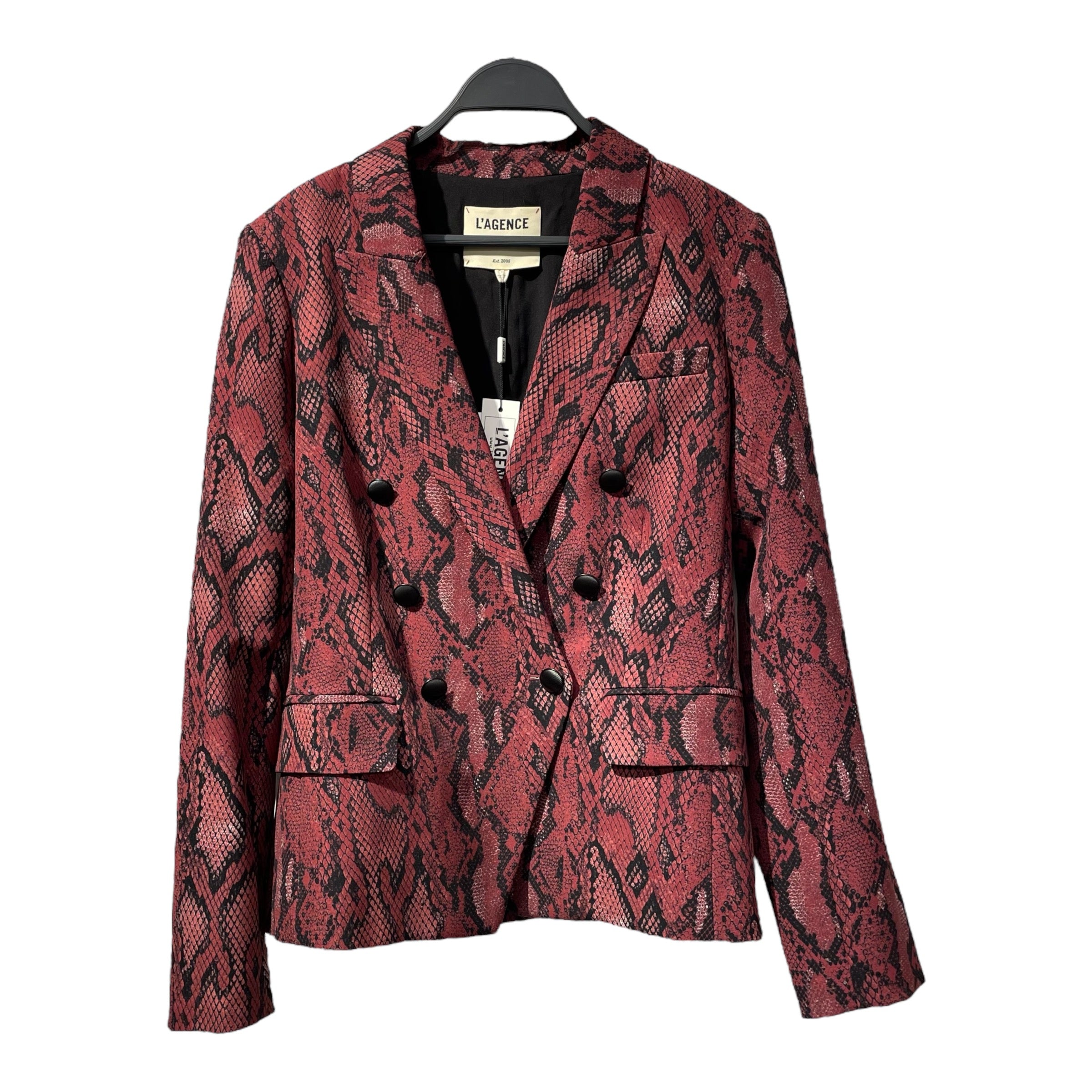 L'AGENCE/Suits/8/Animal Pattern/Polyester/RED/SNAKESKIN BLAZER – 2nd ...