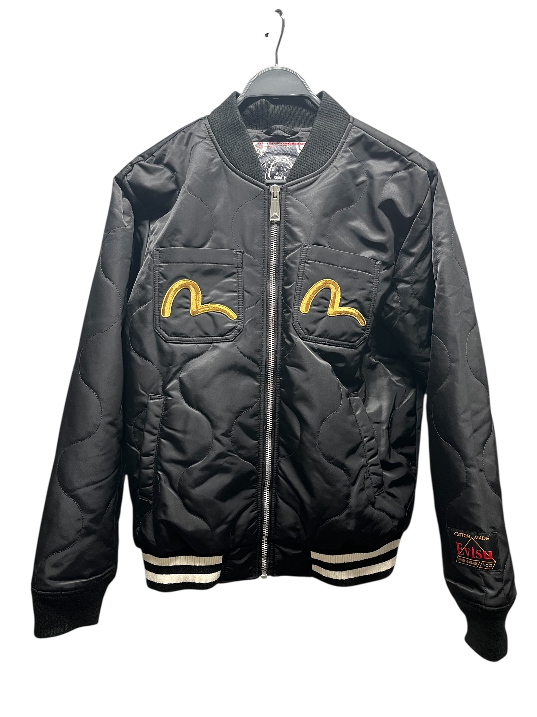 EVISU/Jacket/M/Nylon/BLK/EVISU BOMBER – 2nd STREET USA