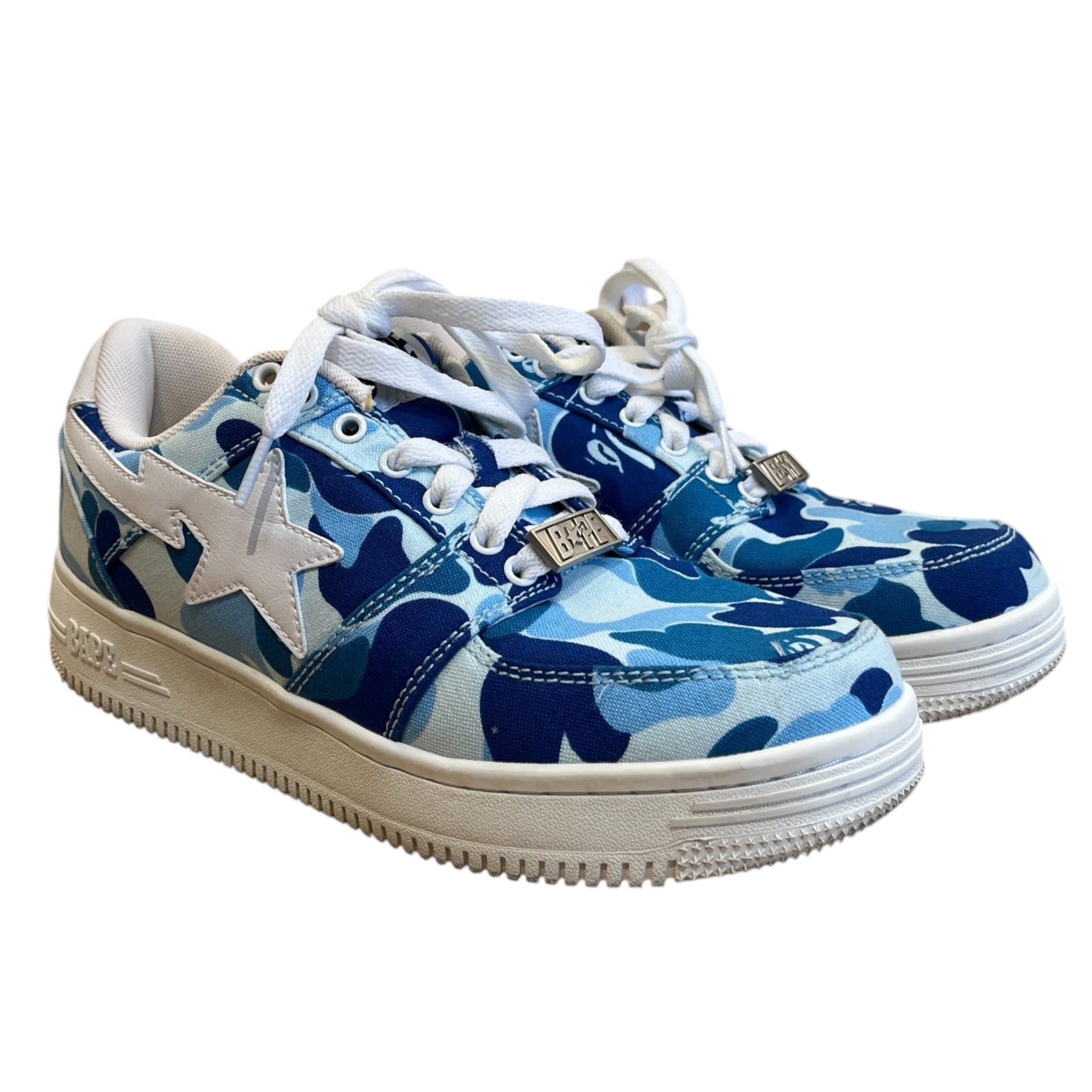 A BATHING APE/Low-Sneakers/US 8/Camouflage/BLU/Blue Camo Bapesta – 2nd ...