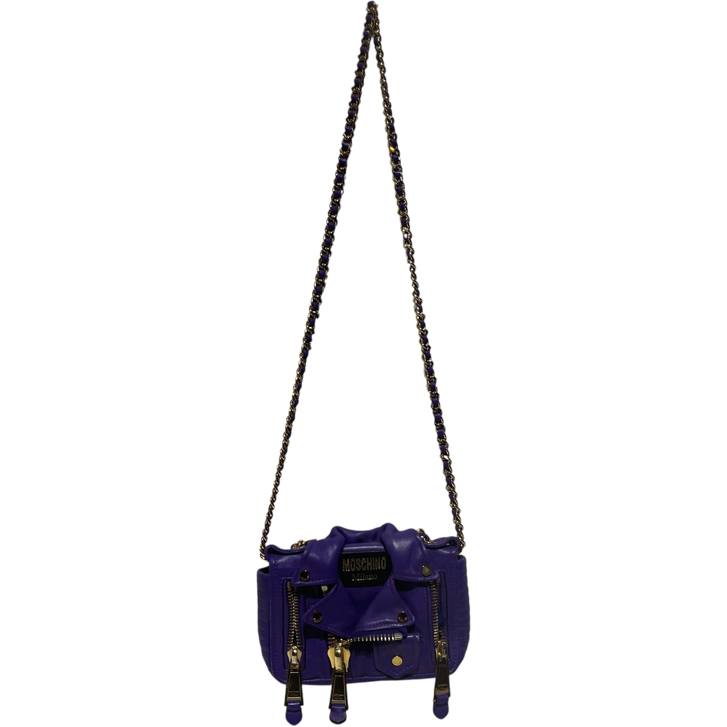 MOSCHINO/Cross Body Bag/Leather/PPL/leather jacket bag – 2nd STREET USA