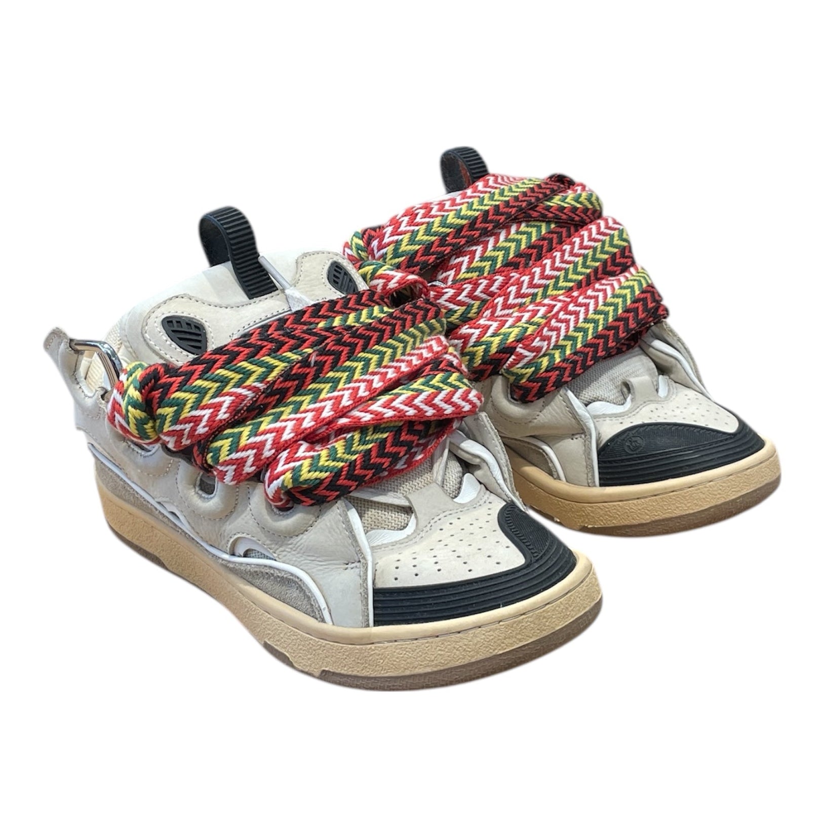 LANVIN/Low-Sneakers/EU 37/Leather/WHT/CHUNKCY MLT COLOR LACES – 2nd ...