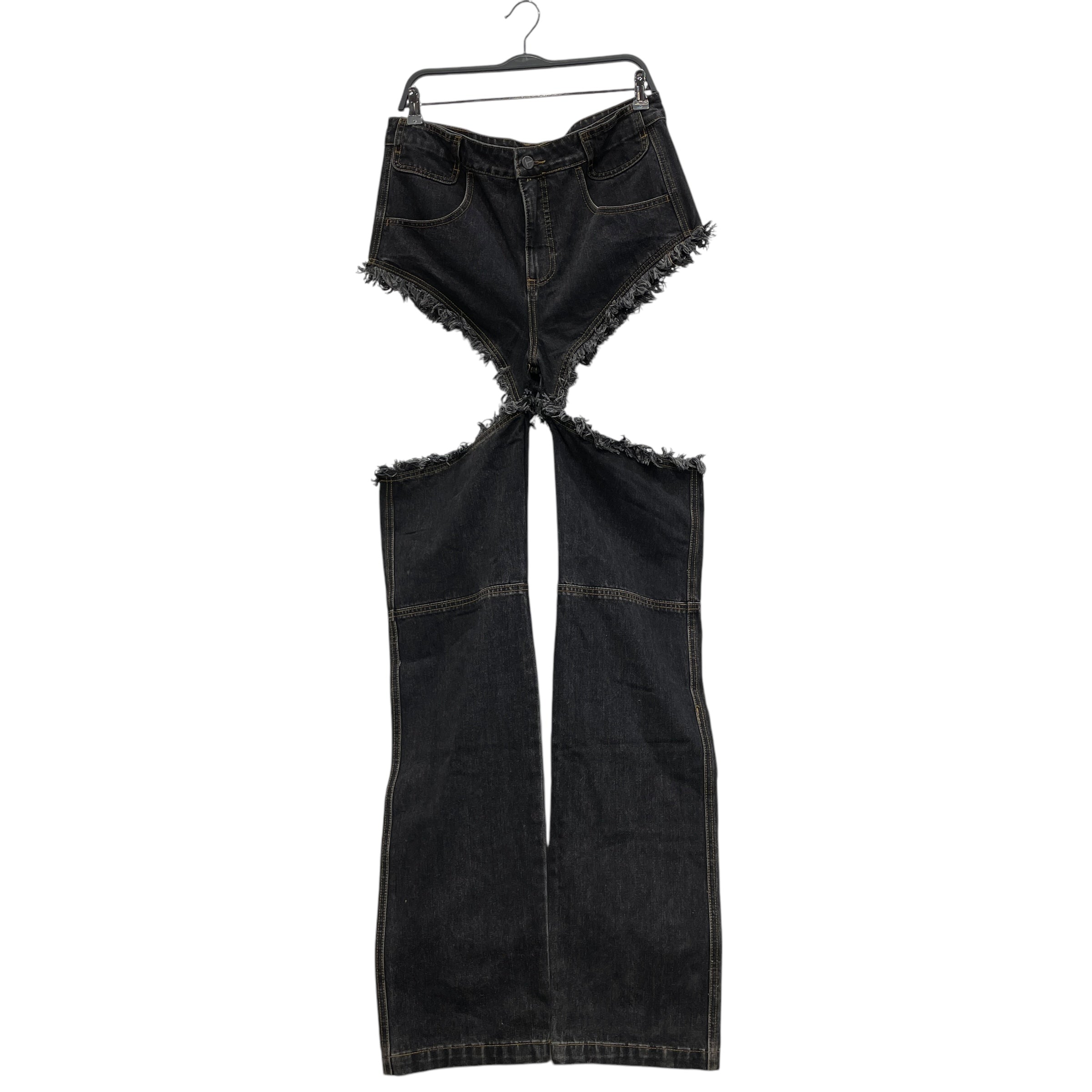 Telfar/Straight Pants/S/Cotton/BLK/CUT OUT JEANS – 2nd STREET USA