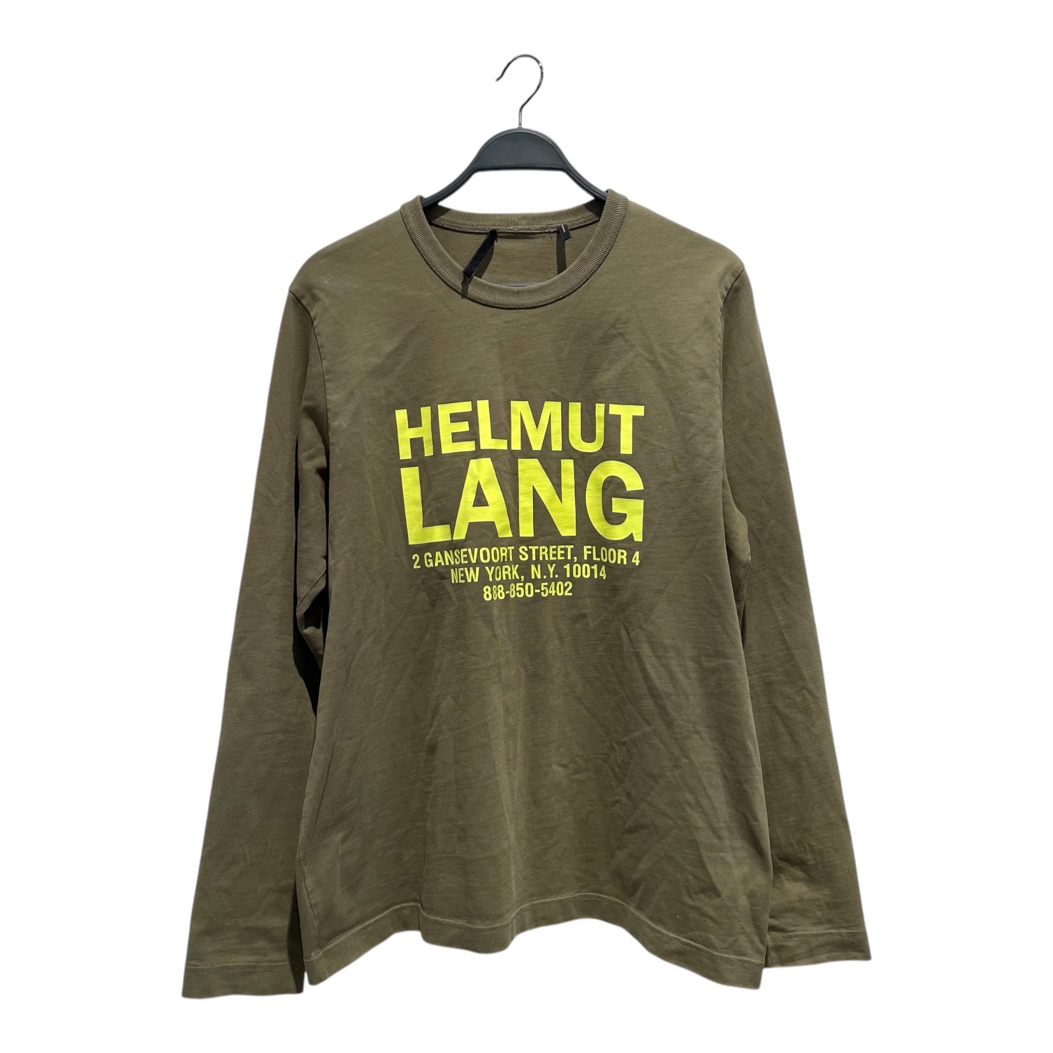 Helmut Lang/LS T-Shirt/L/Cotton/GRN/Graphic/New York Store – 2nd STREET USA