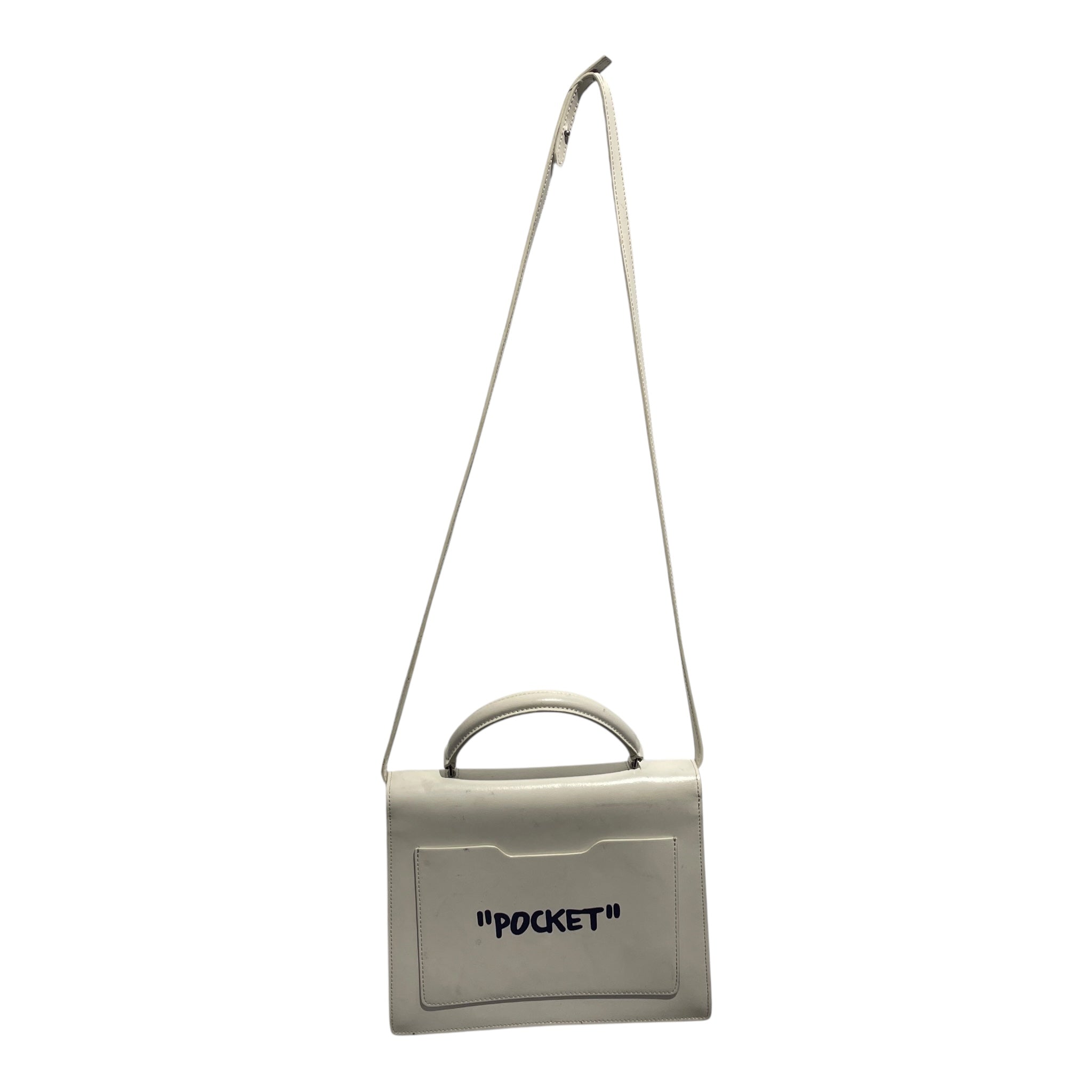 OFF-WHITE/Cross Body Bag/All Over Print/Leather/WHT/"Not For Sale ...