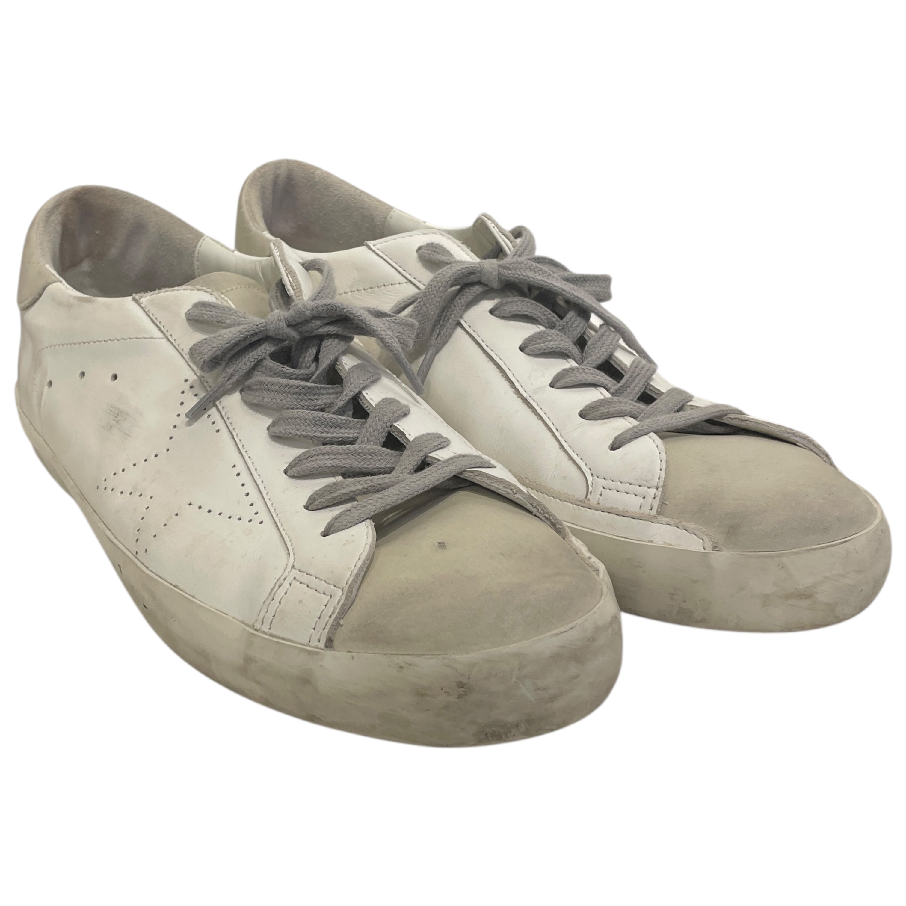 GOLDEN GOOSE/Low-Sneakers/US 12/Leather/WHT/SUPER STAR – 2nd STREET USA
