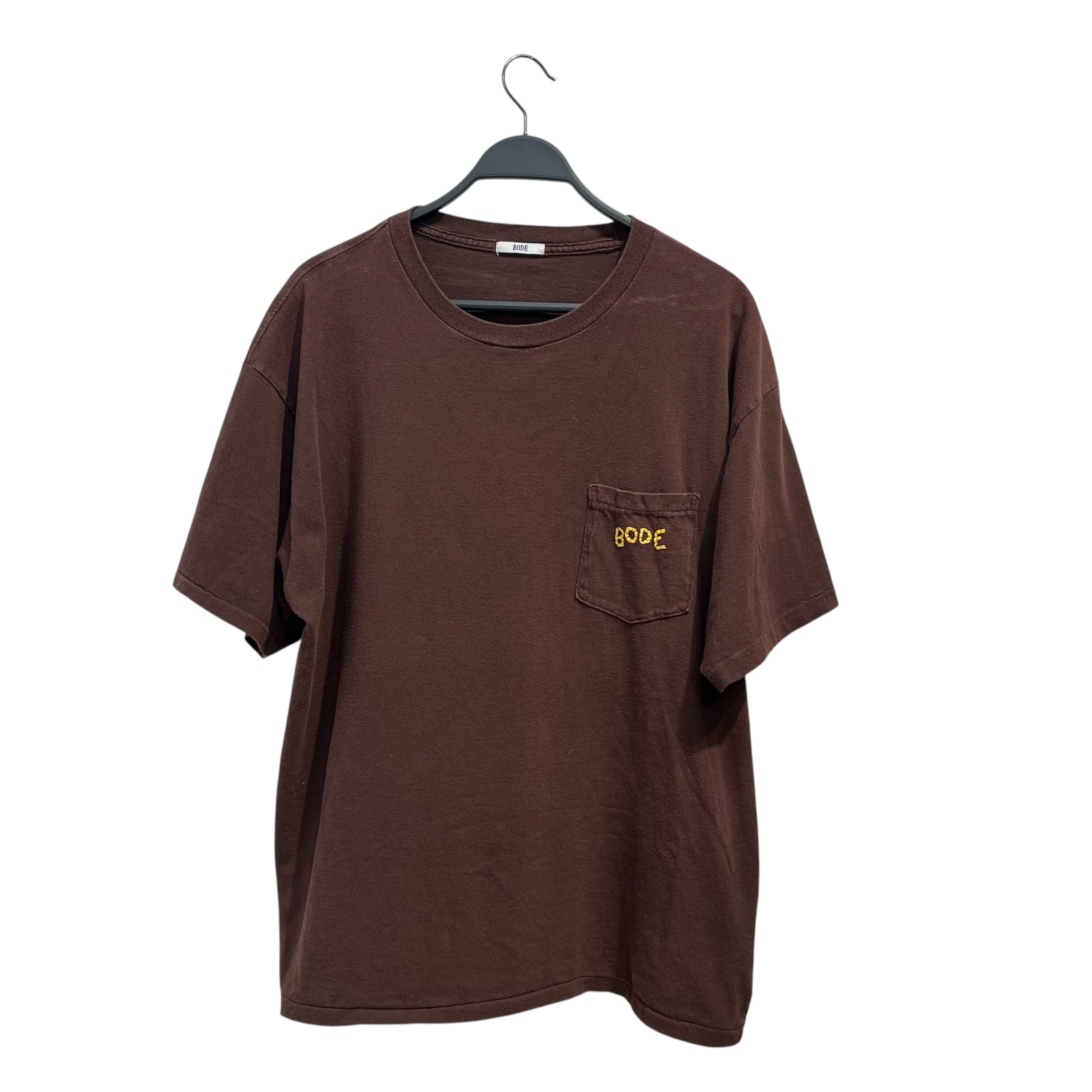 BODE/T-Shirt/L/Cotton/BRW/POCKET YELLOW LOGO ON IT – 2nd STREET USA