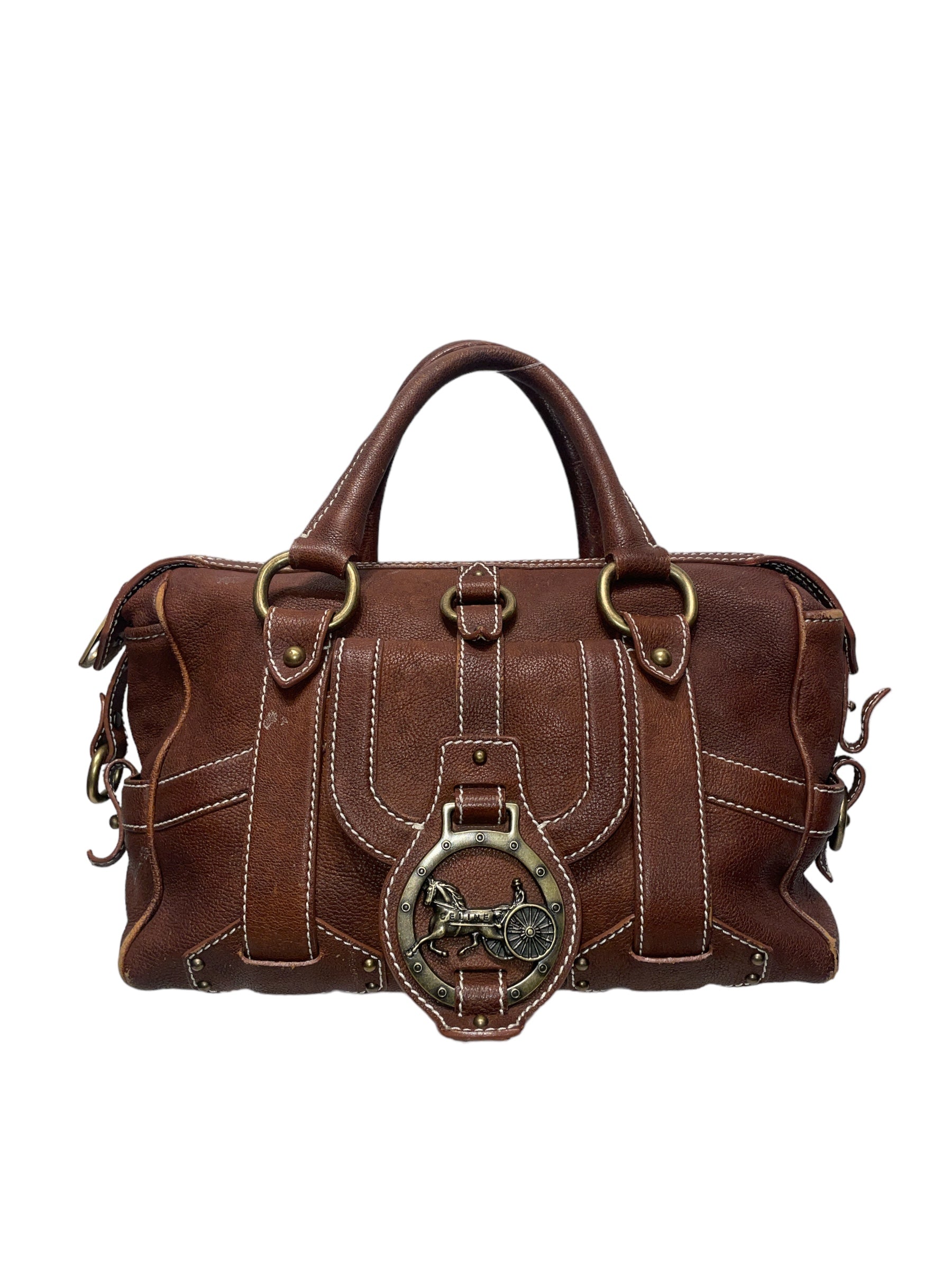 CELINE/Hand Bag/OS/Leather/BRW/Brown doctor bag/satchel – 2nd STREET USA