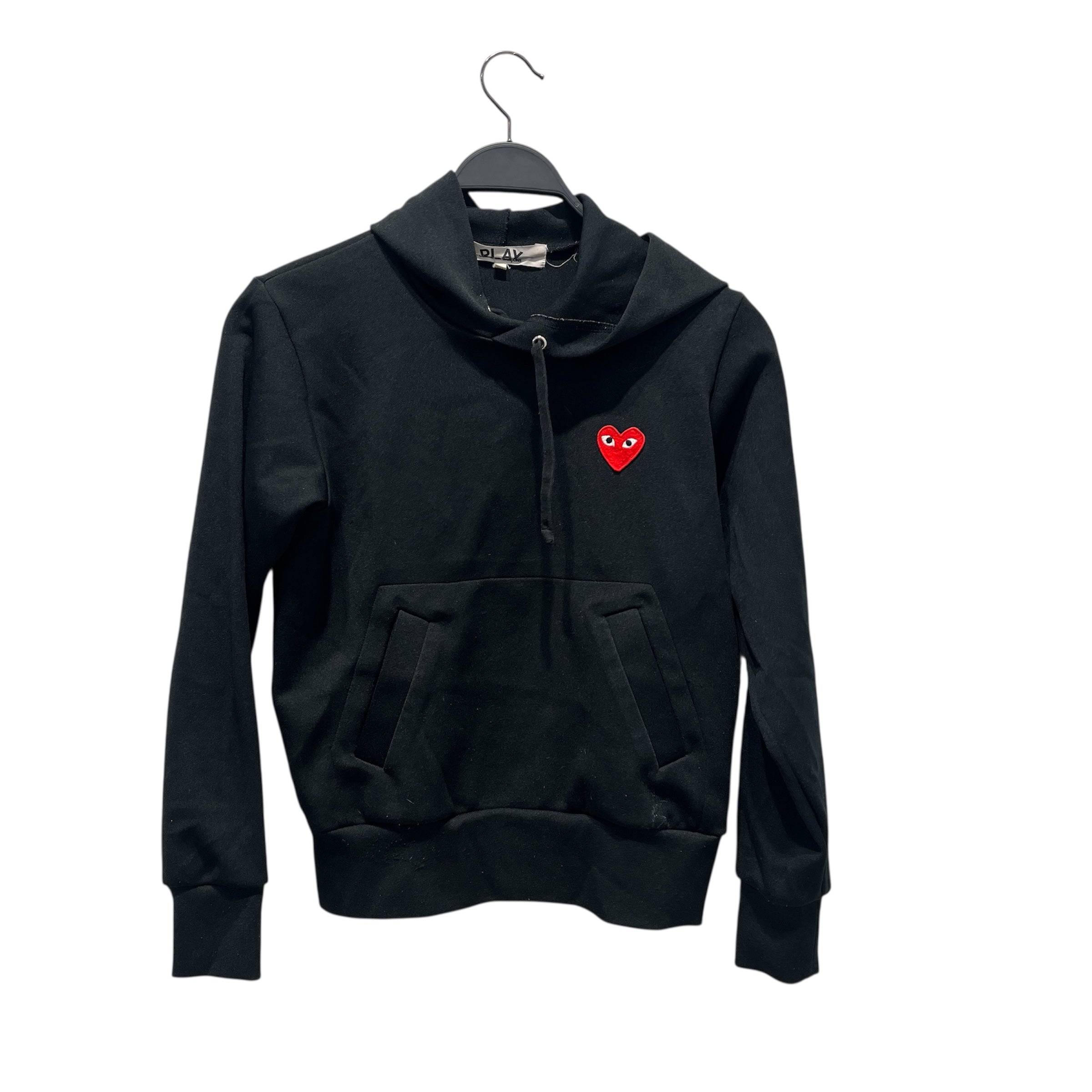 PLAY COMME des GARCONS/Hoodie/M/Graphic/Cotton/BLK/Pullover/PLAY CDG B ...