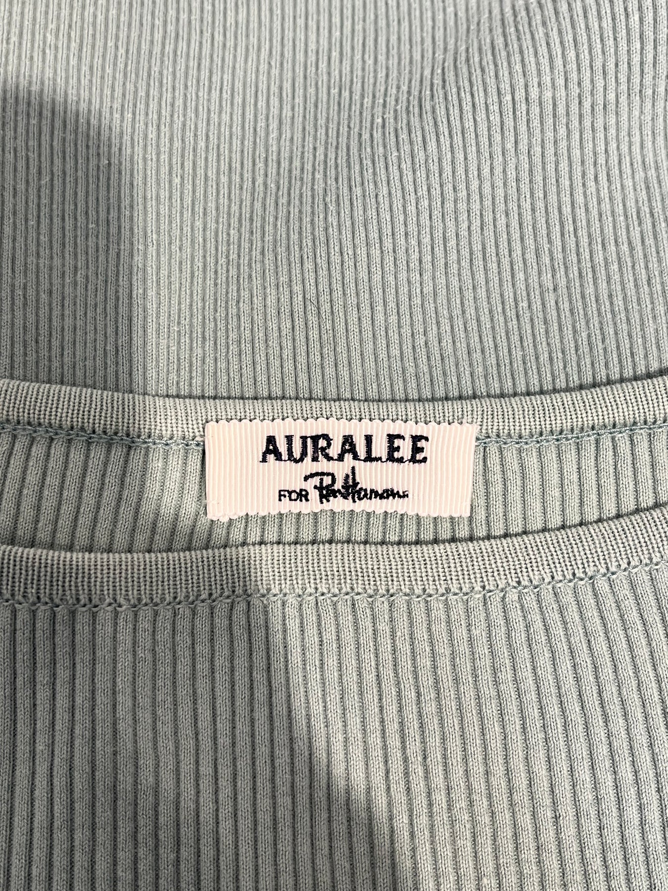 AURALEE/Ron Herman/LS T-Shirt/0/Cotton/GRN/teal ribbed ls shirt – 2nd ...