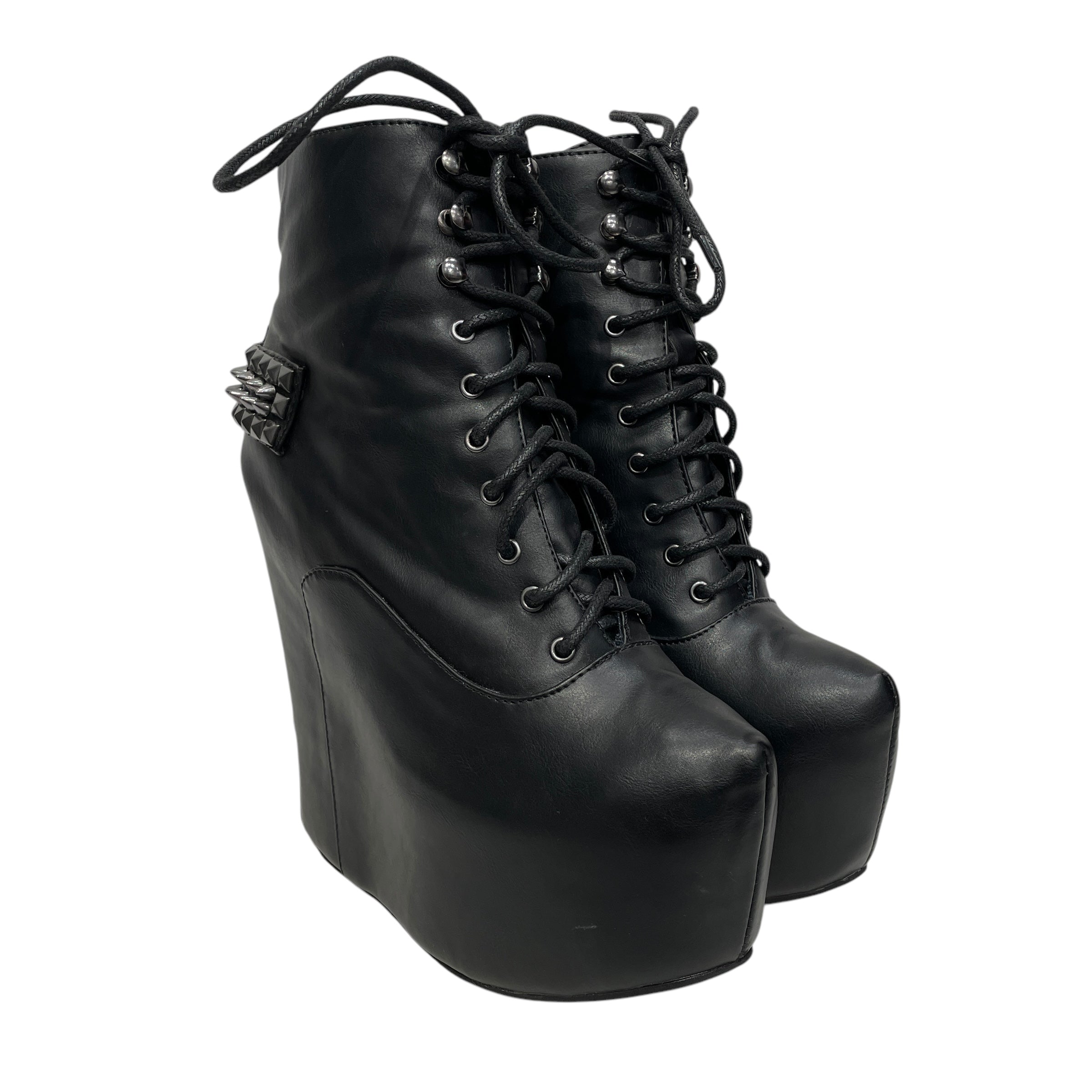 Jeffrey Campbell/Boots/US 9/Leather/BLK/DAMSEL-CRS CROSS SPIKES – 2nd ...