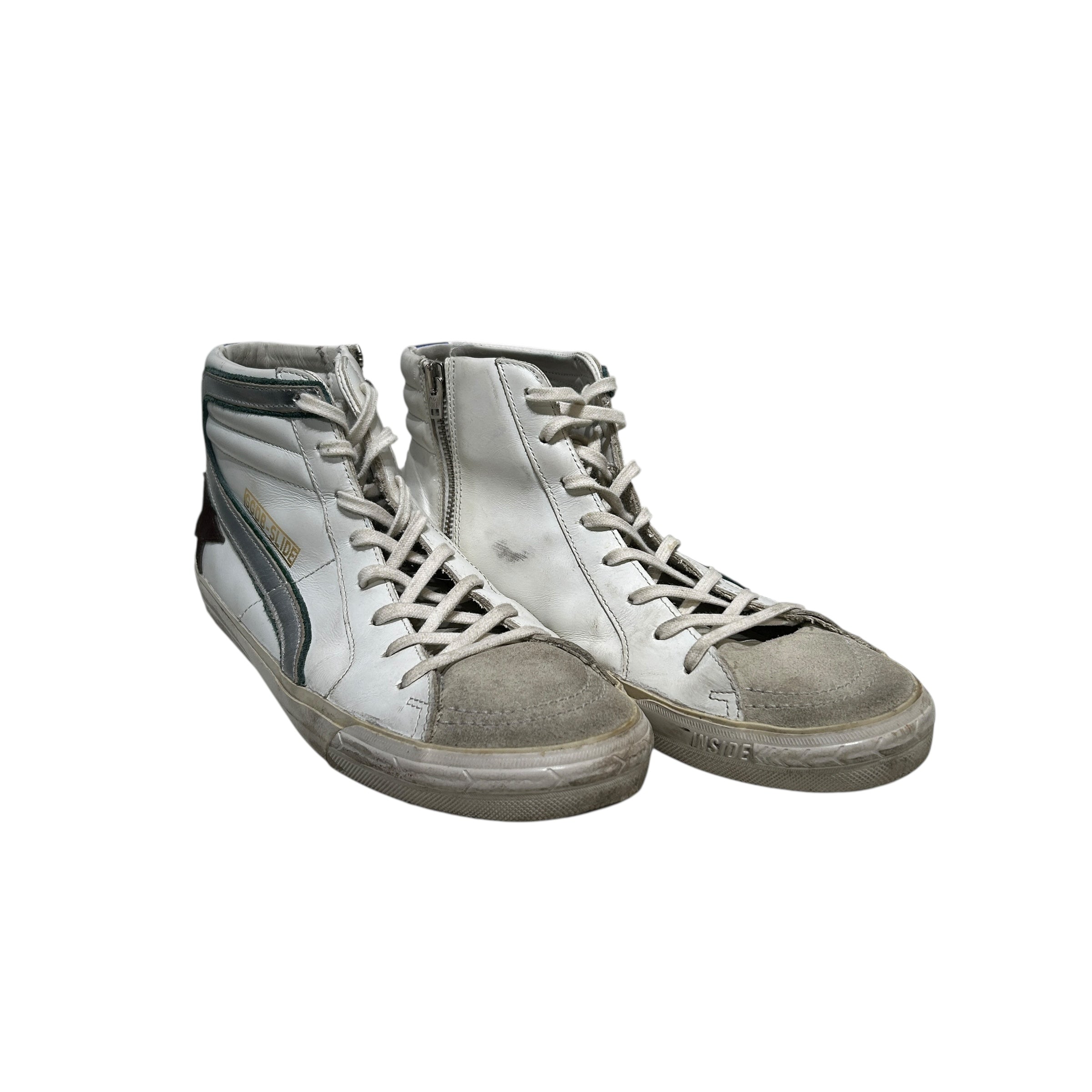 GOLDEN GOOSE/Hi-Sneakers/US 11/Leather/WHT/GCDB-SLIDE – 2nd STREET USA