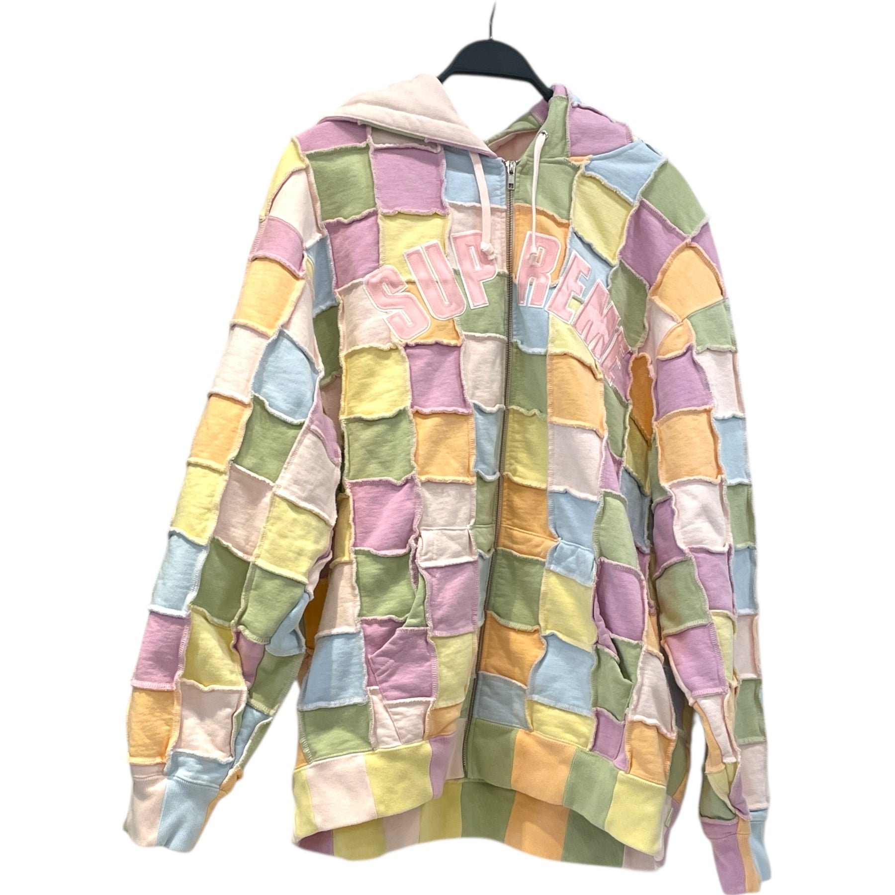 Supreme/Hoodie/XL/Gingham Check/Cotton/MLT/reverse patchwork pastel – 2nd STREET USA
