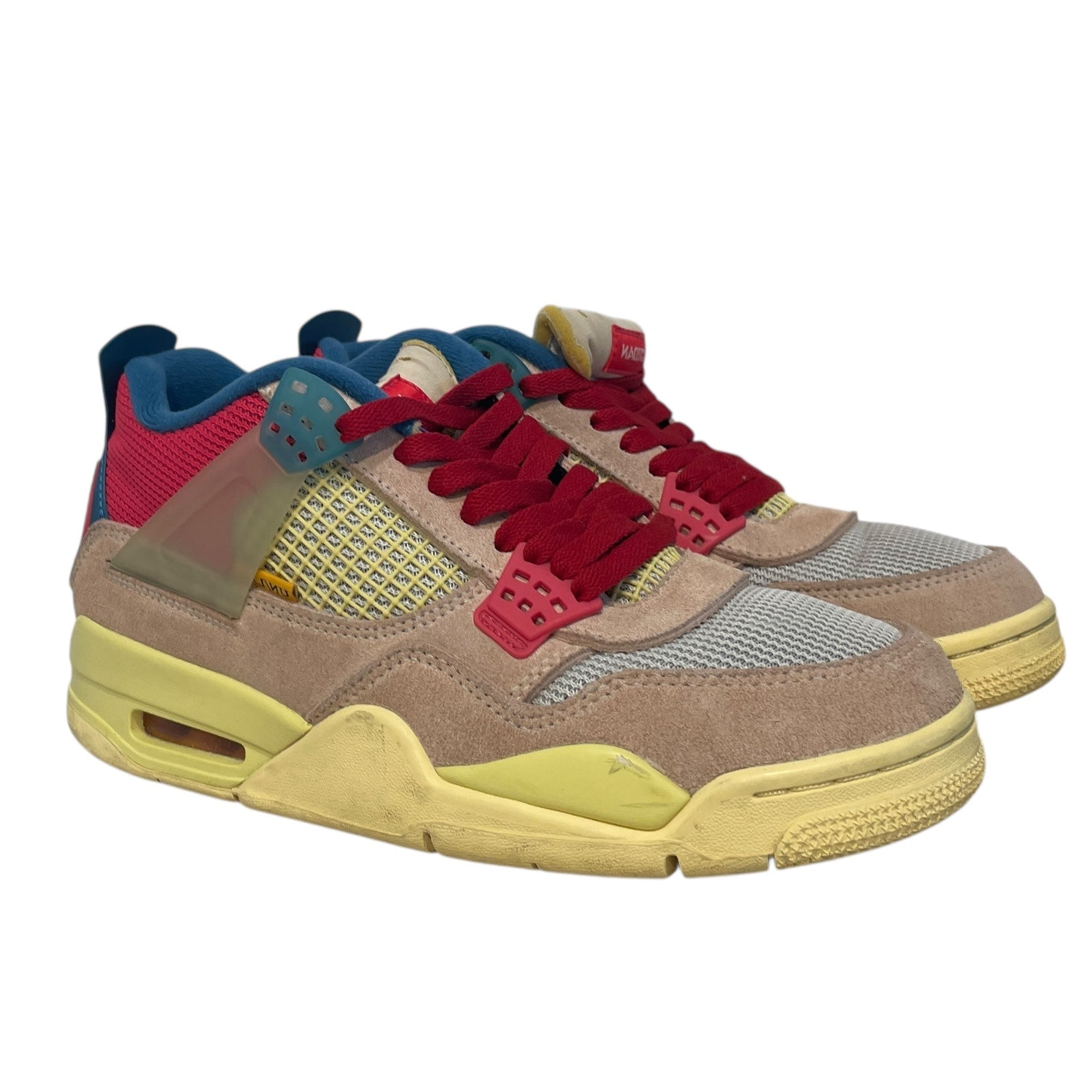NIKE/UNION/Low-Sneakers/US 8/Suede/MLT/Jordan 4 Union Mid Guava Ice ...