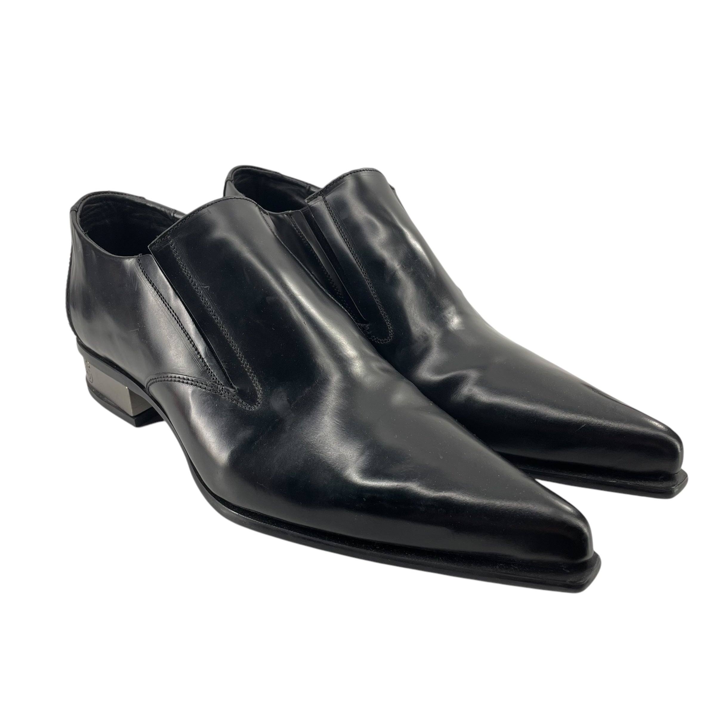 VETEMENTS/NEW ROCK/Shoes/EU 46/Leather/BLK/POINTED TOE LOGO HEEL – 2nd ...