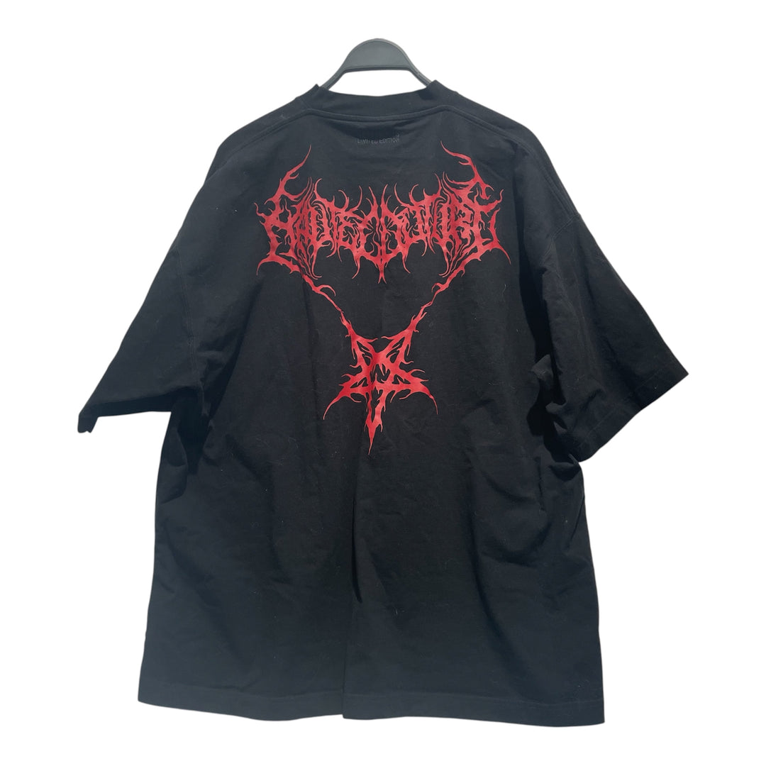 VETEMENTS/T-Shirt/L/Cotton/BLK/Graphic/Death Metal Oversized – 2nd ...