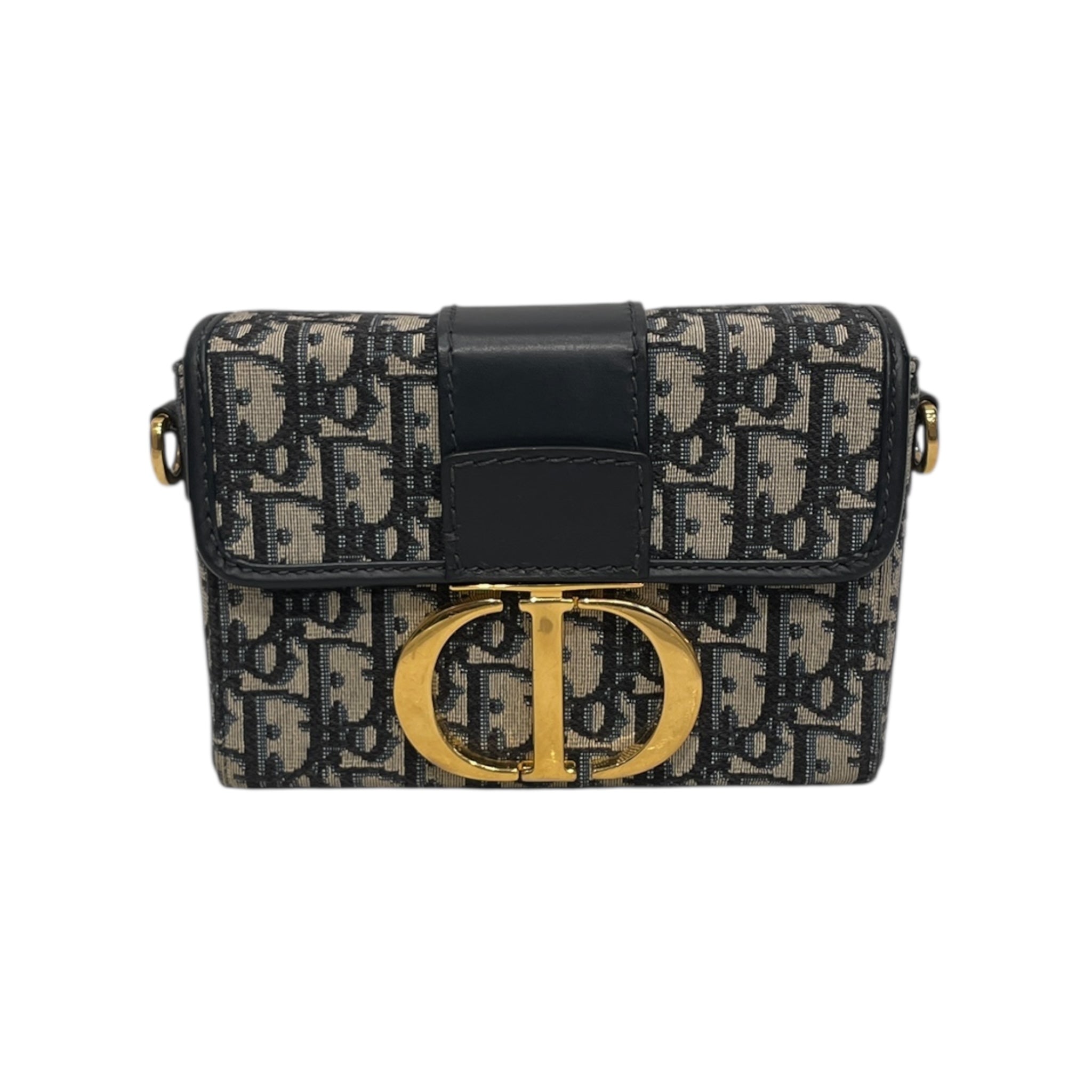 Christian Dior/Cross Body Bag/Monogram/Cotton/NVY/02-MA-0220 MONTAIGNE ...