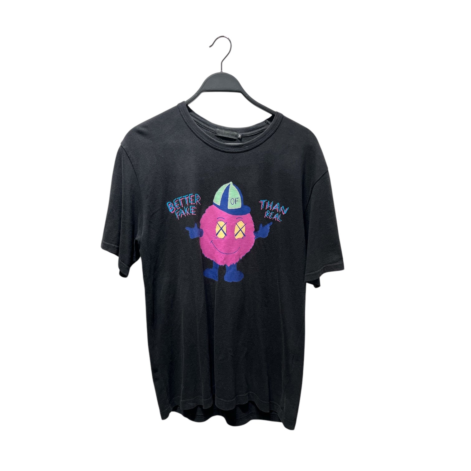 ORIGINAL FAKE/T-Shirt/3/Cotton/BLK/BETTER REAL THAN FAKE – 2nd STREET USA