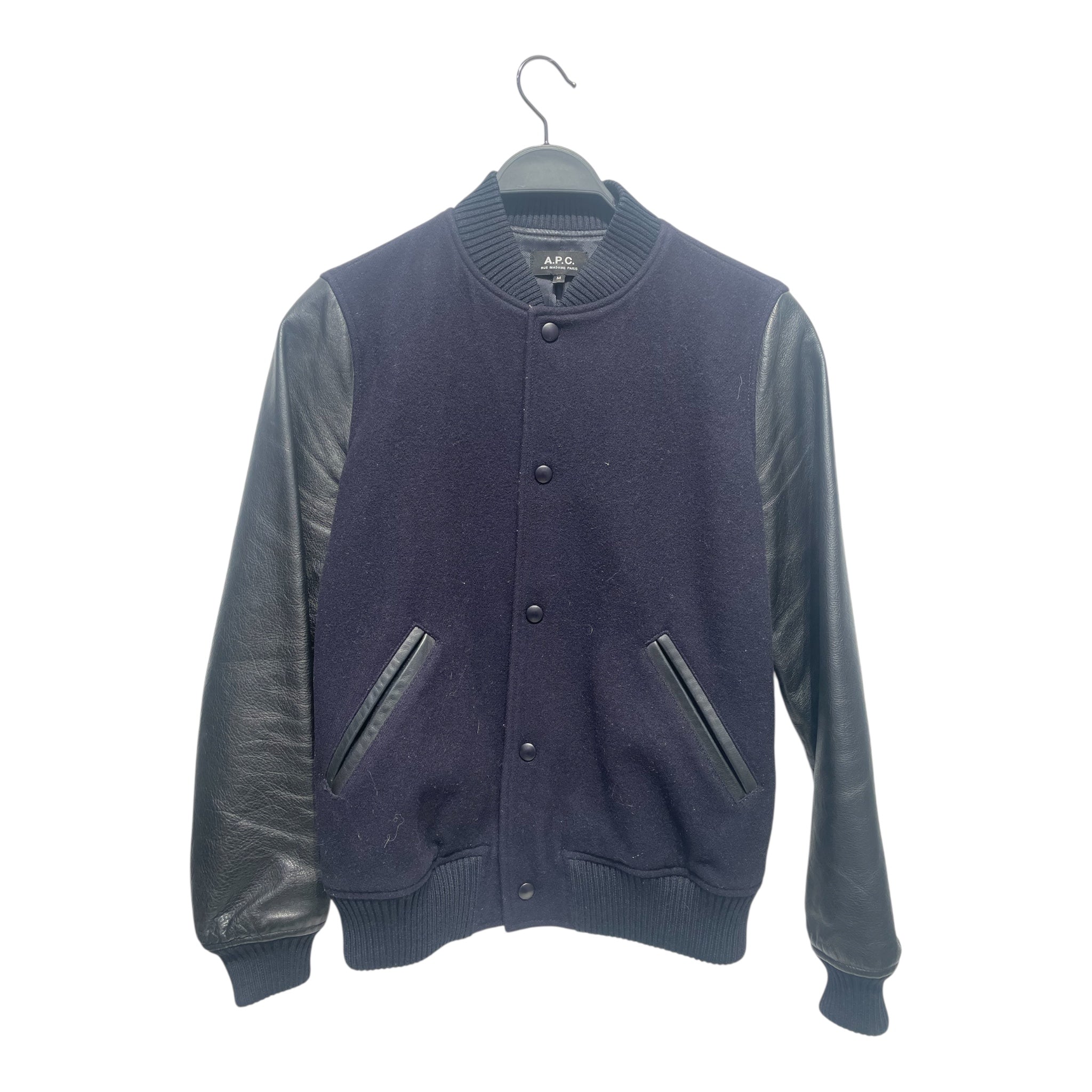 A.P.C./Jacket/M/Suede/NVY/letterman – 2nd STREET USA