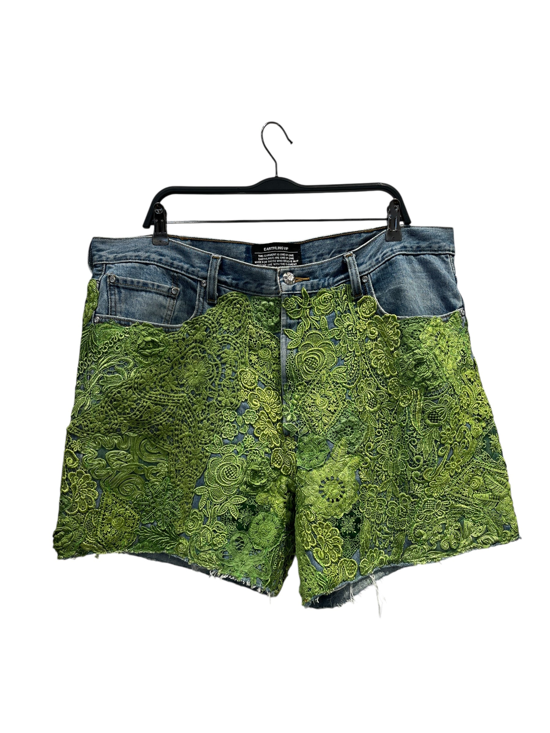 EARTHLING VIP/Shorts/40/Denim/NVY/All Over Print/GRN – 2nd STREET USA