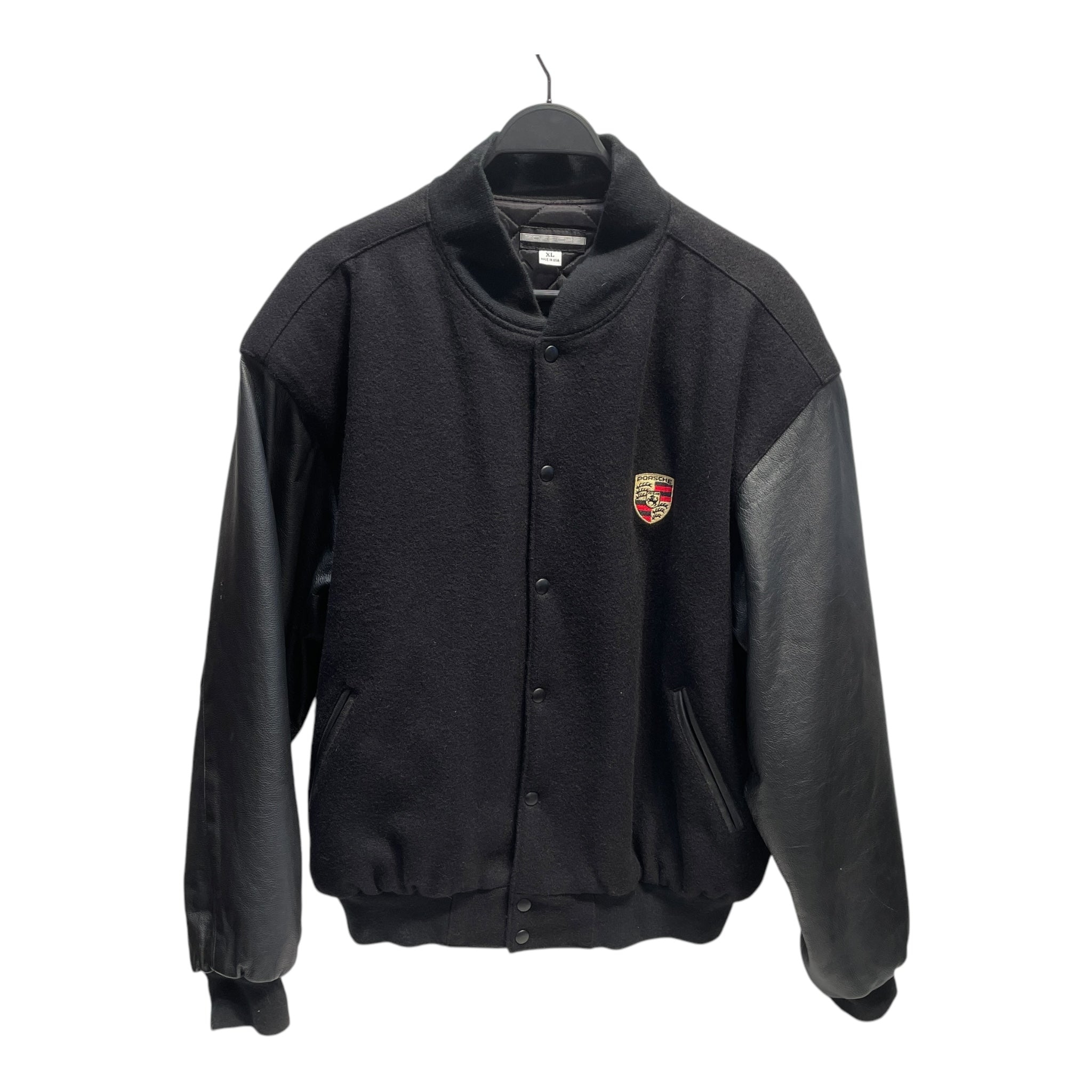 Porsche /Baseball Jkt/XL/Leather/BLK/ – 2nd STREET USA
