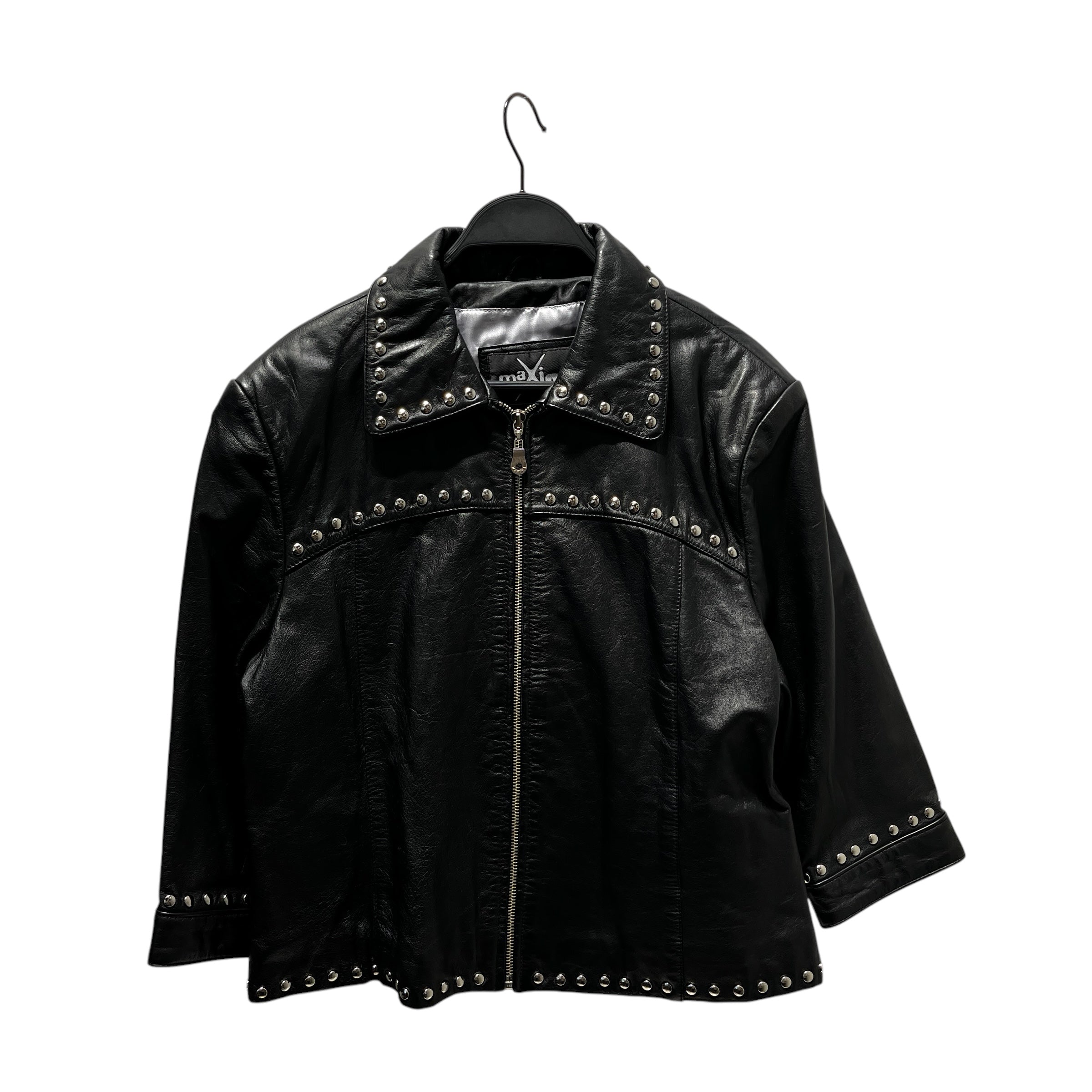 MAXIMA/Leather Jkt/L/Leather/BLK/"WE ALL GO MAD SOMETIMES" – 2nd STREET USA