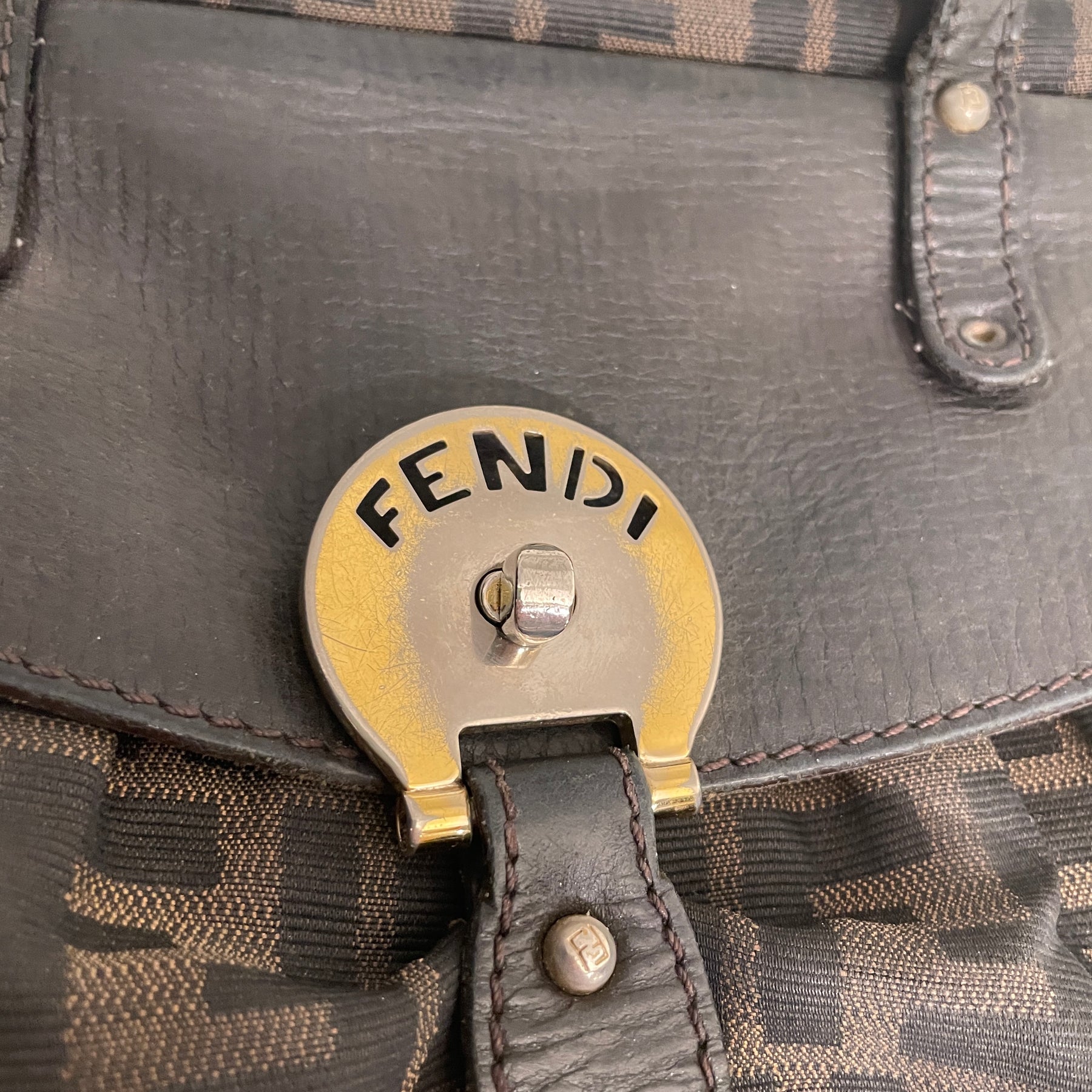 FENDI/Hand Bag/Monogram/Cotton/BRW/ZUCCA MAGIC BAG – 2nd STREET USA