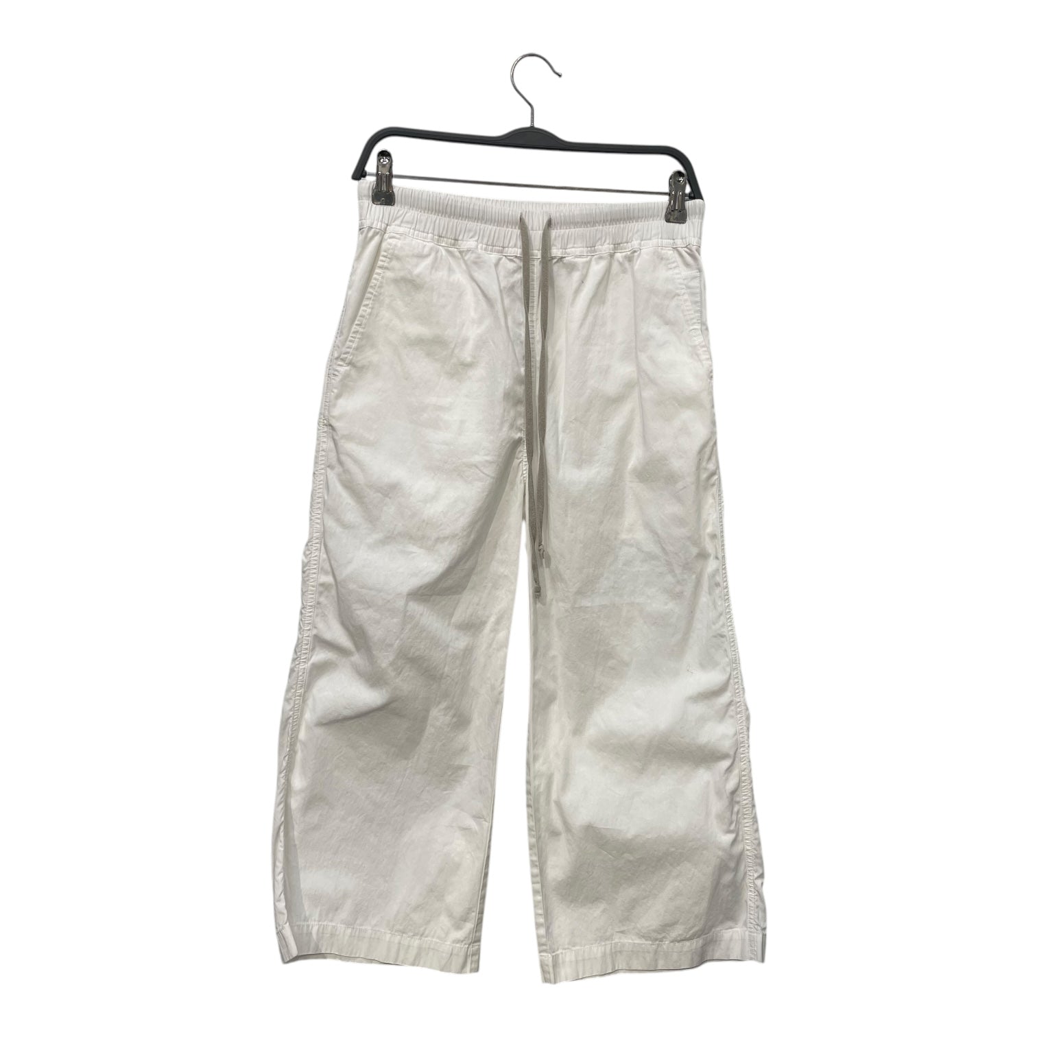Rick Owens/Straight Pants/M/Cotton/WHT/BEIGE DRAWSTRINGS – 2nd STREET USA