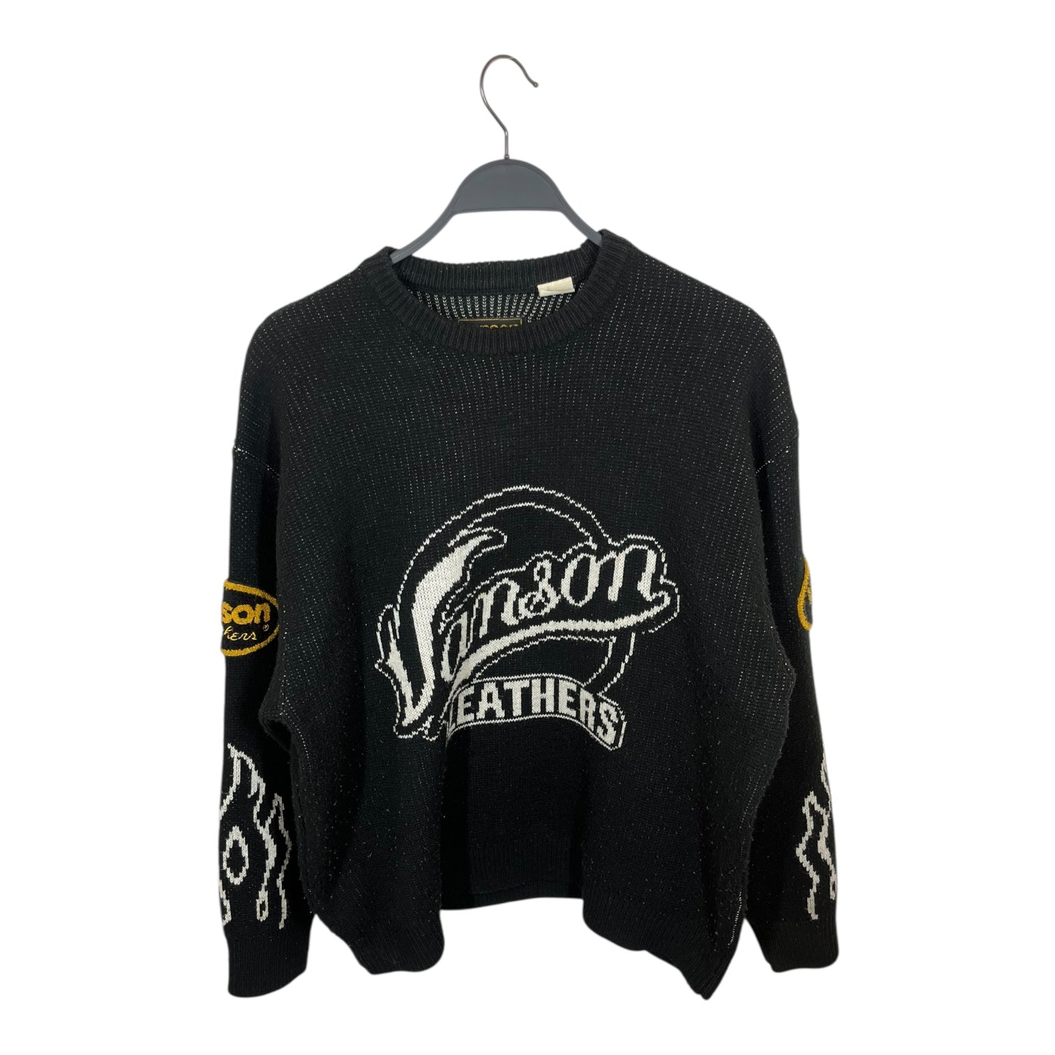 Supreme/VANSON/Sweater/L/Wool/BLK/VANSON KNIT SWEATER – 2nd STREET USA
