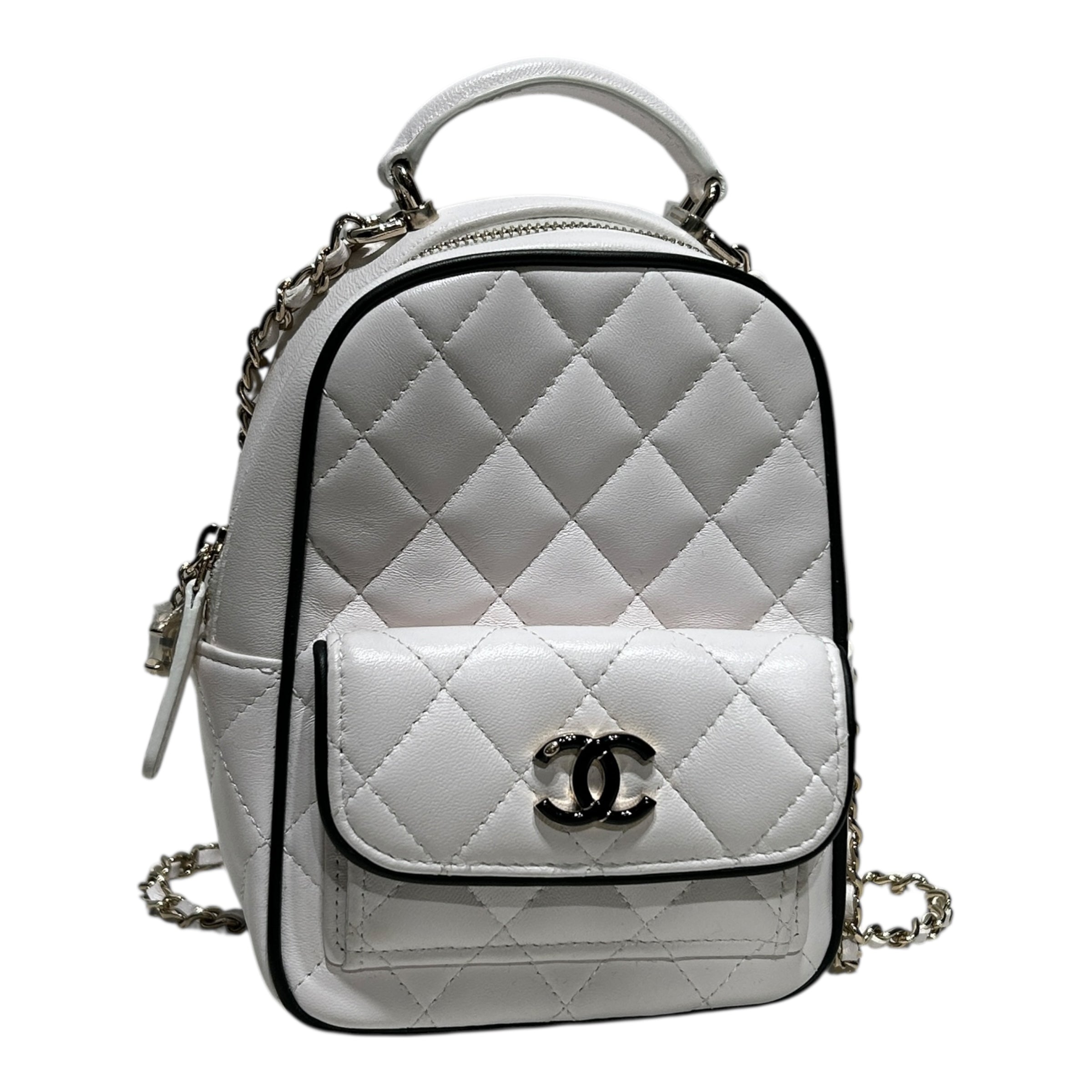 CHANEL/Backpack/Leather/WHT/SS25 Mini Backpack Lambskin – 2nd STREET USA