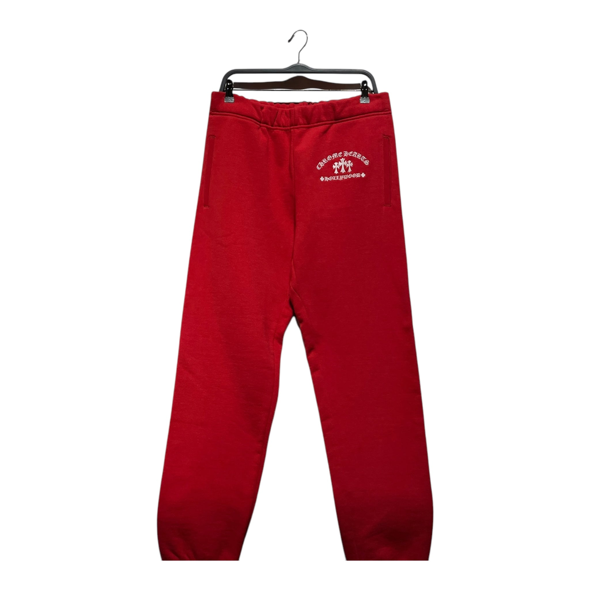 CHROME HEARTS/Pants/M/Cotton/RED/TRIPLE CROSS SWEATS – 2nd STREET USA