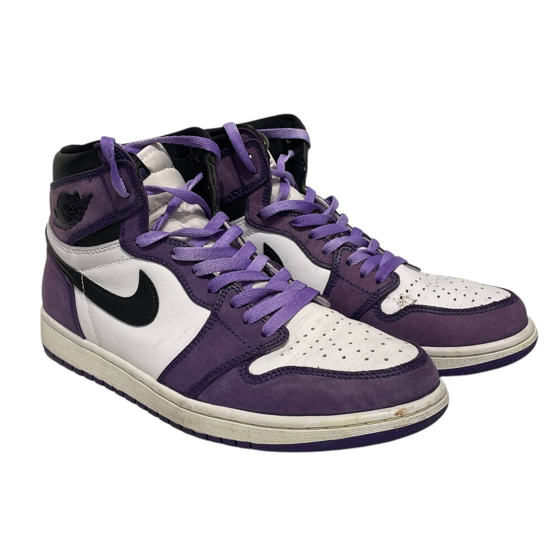 NIKE/AIR JORDAN 1 RETRO HIGH OG/Hi-Sneakers/US 10.5/Leather/PPL/555088 ...