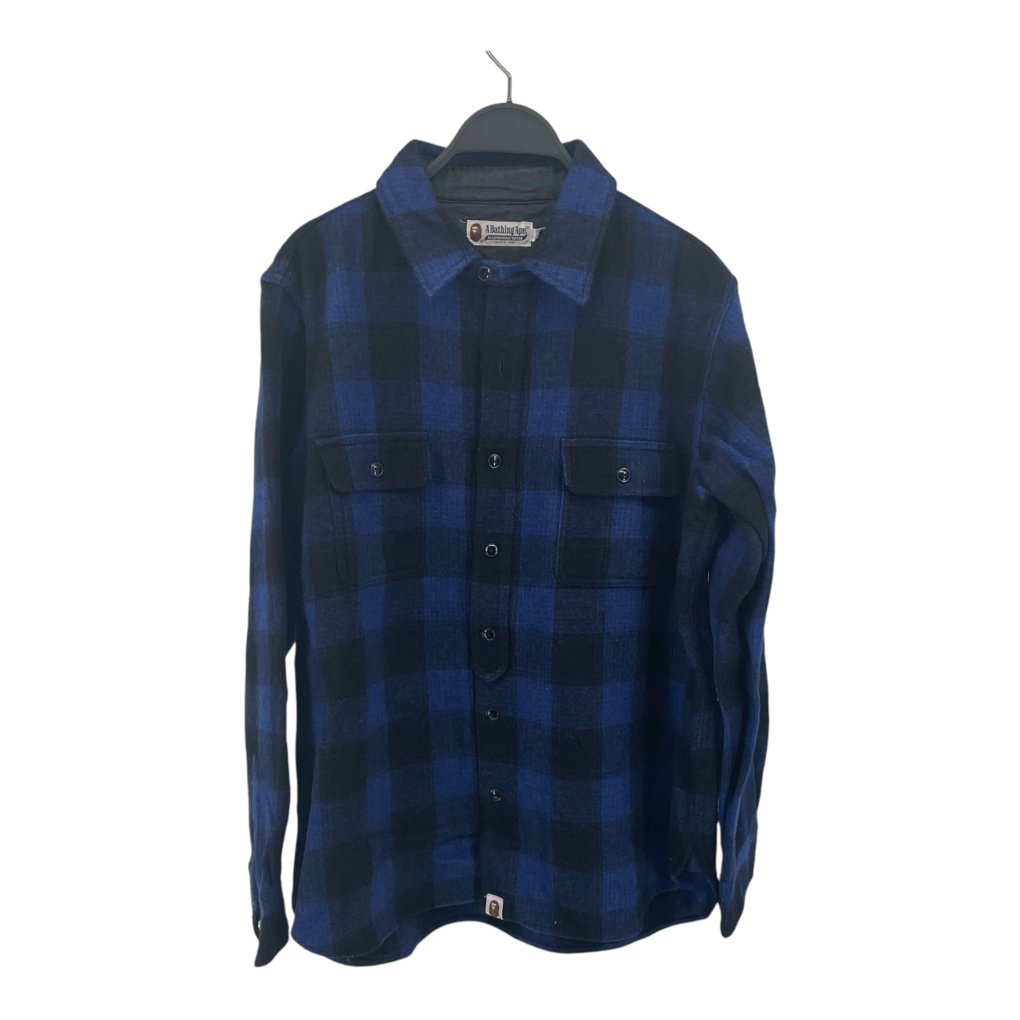 BAPE/Flannel Shirt/L/Blue/Wool/ – 2nd STREET USA