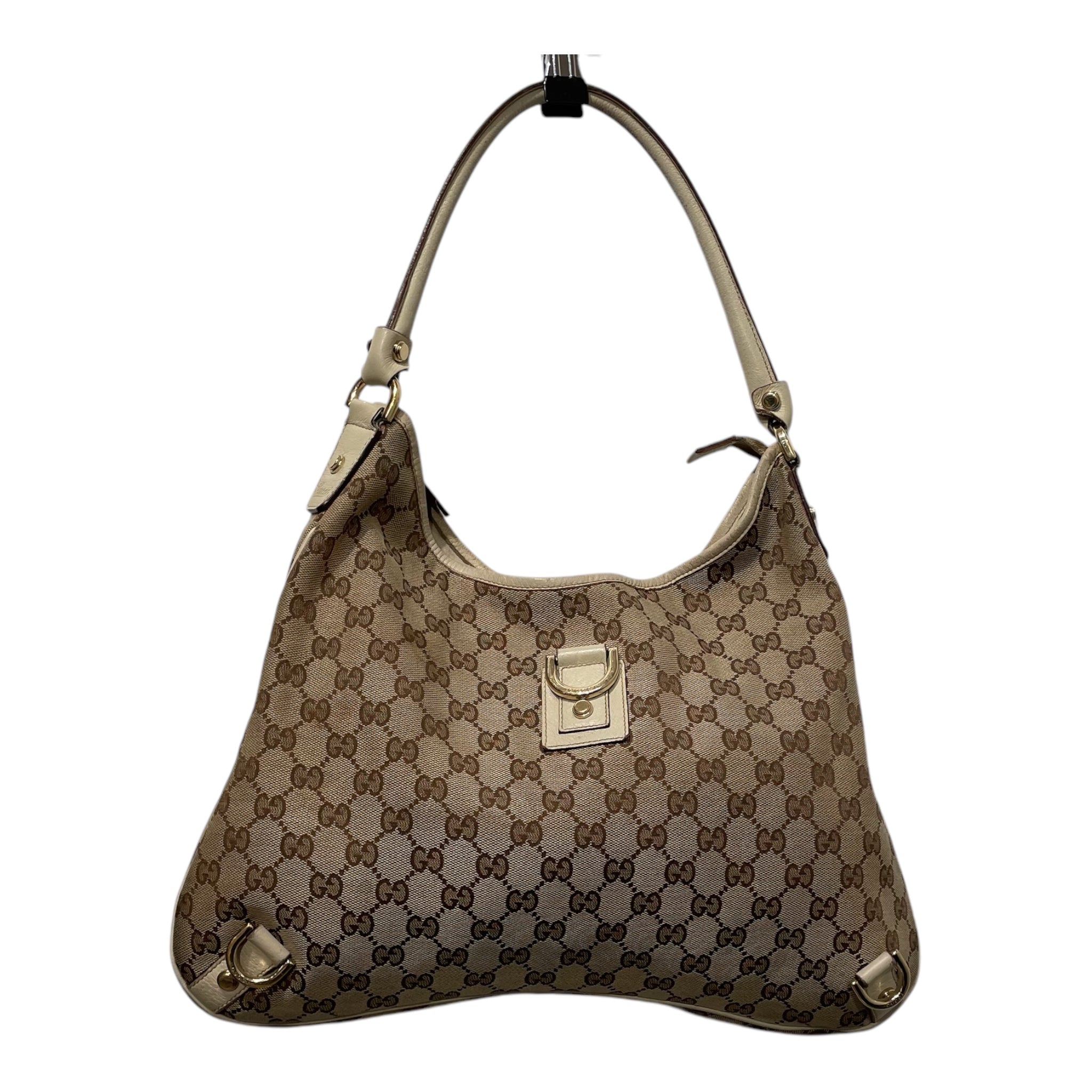 GUCCI/Hand Bag/Monogram/Cotton/BEG/Hobo Abbey Bag – 2nd STREET USA