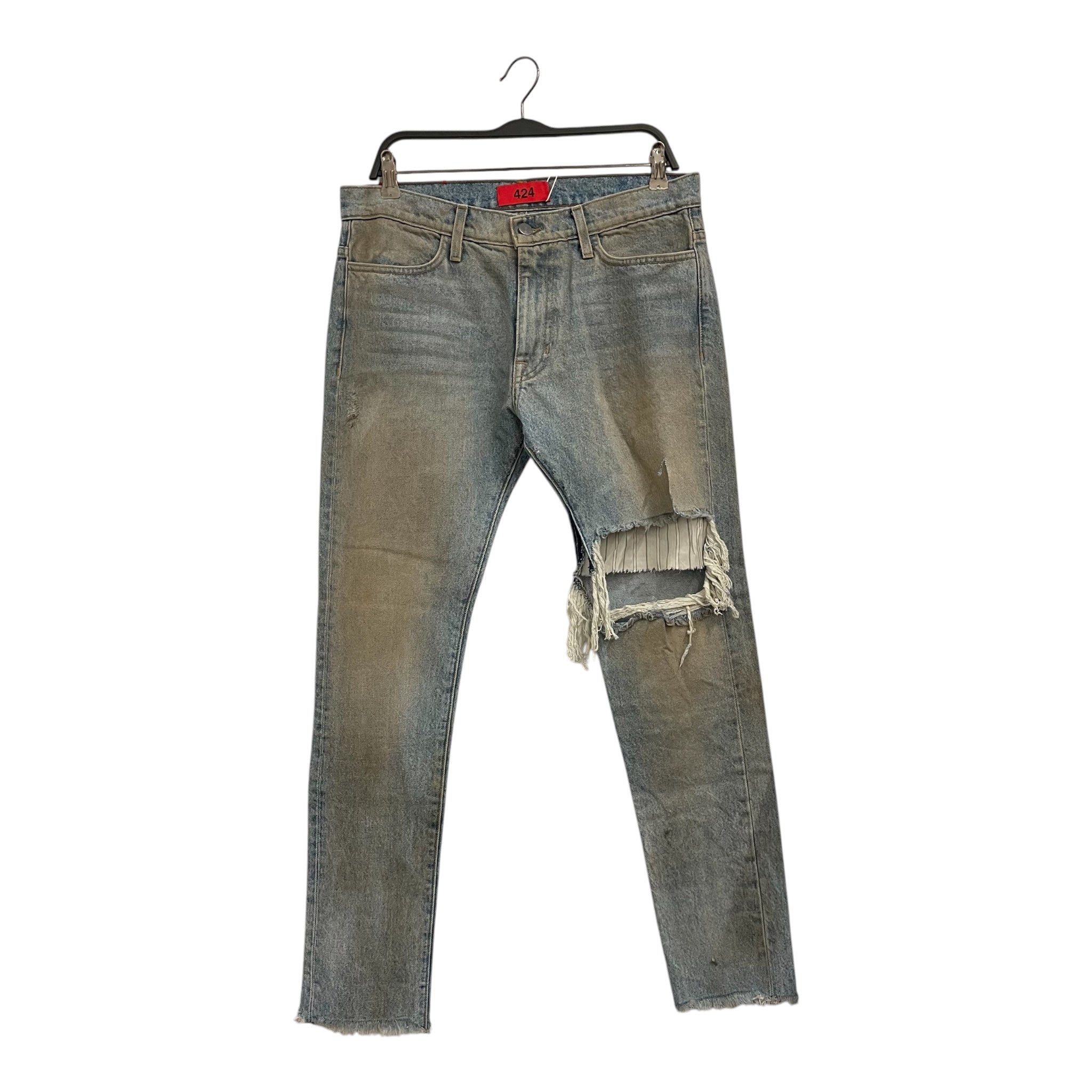 424(FourTwoFour)/Straight Pants/30/Cotton/BLU/DISTRESSED DENIM – 2nd ...