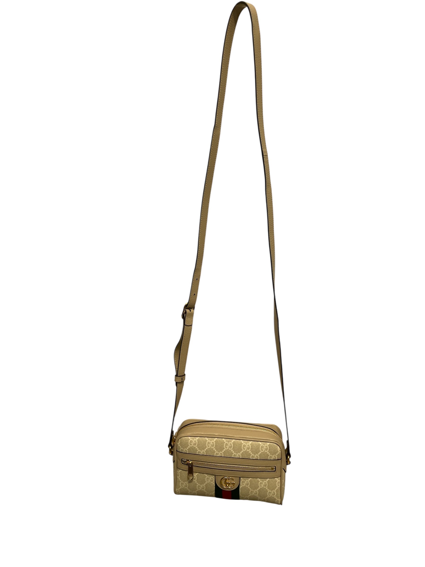 GUCCI/Cross Body Bag/Monogram/CRM/GG SUPREME MINI OPHIDIA – 2nd STREET USA