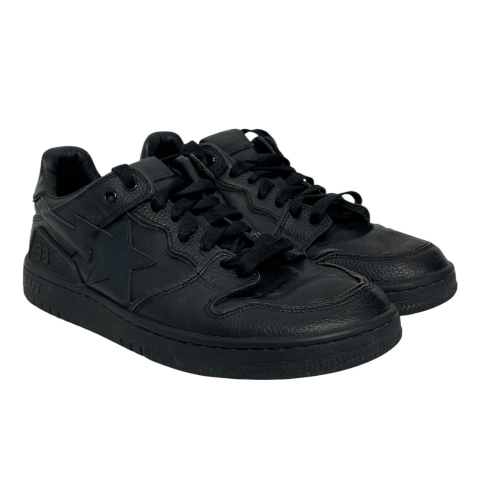 BAPE STA!/Low-Sneakers/US 9.5/Leather/BLK/bape sta black – 2nd STREET USA