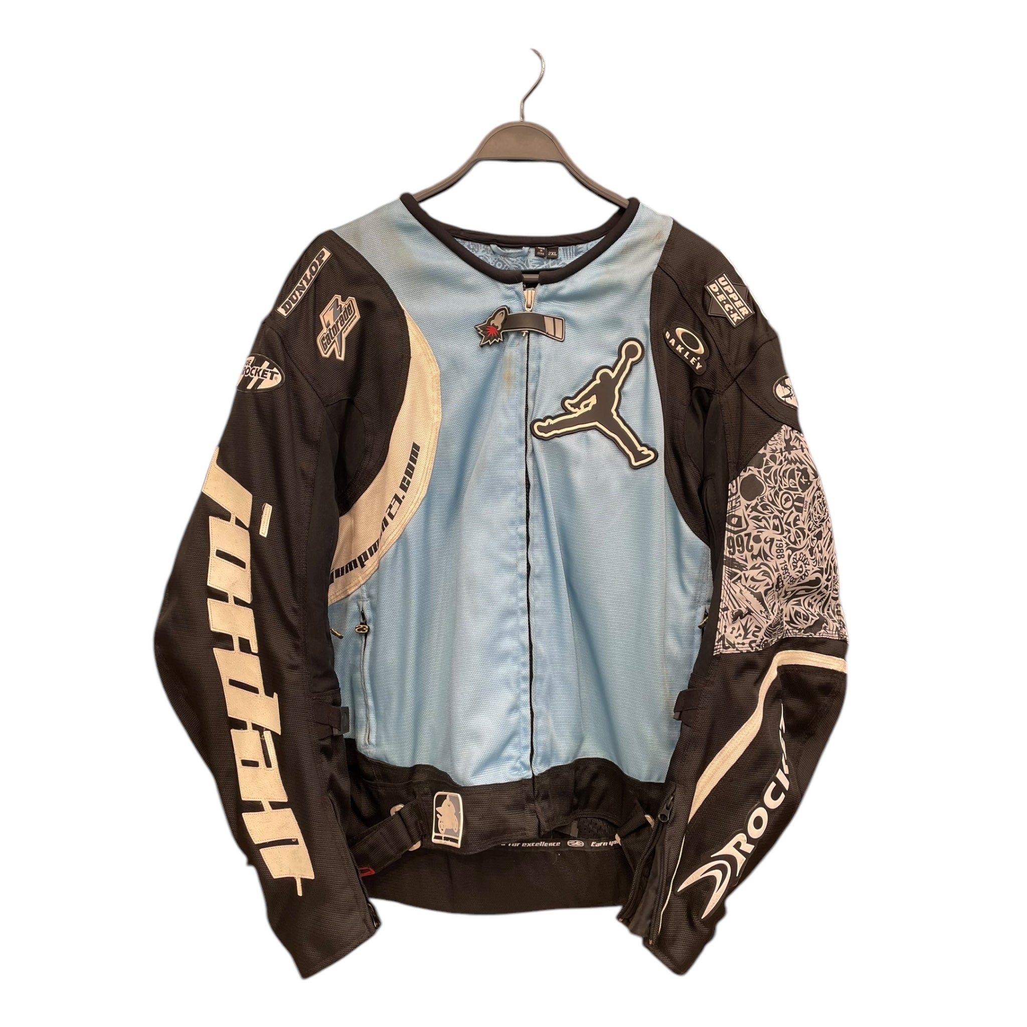 JORDAN/Riders Jkt (S)/Nylon/BLU/Graphic/blue and black motorcycle jkt ...