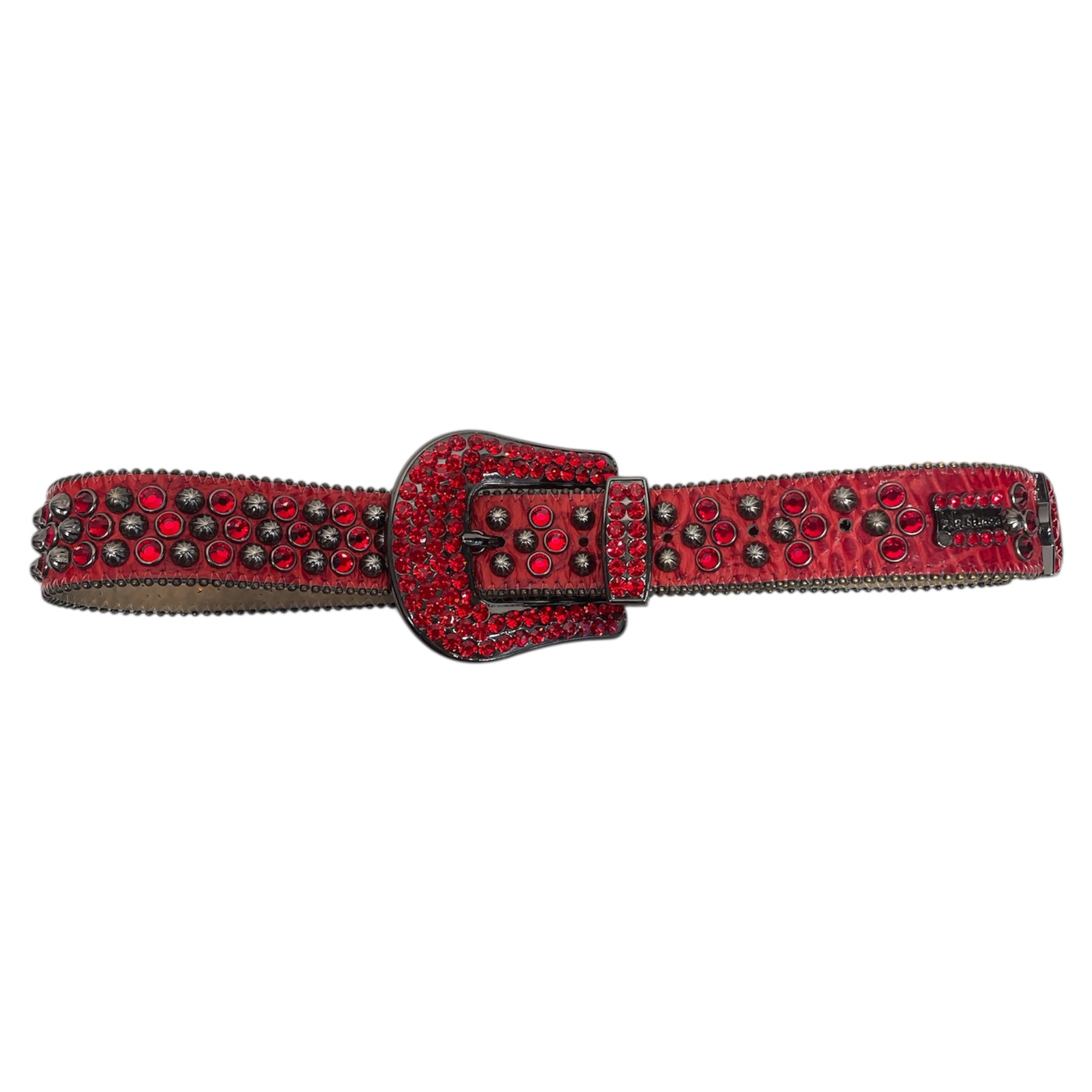 b.b.simon/Belt/Leather/RED/STUDDED – 2nd STREET USA