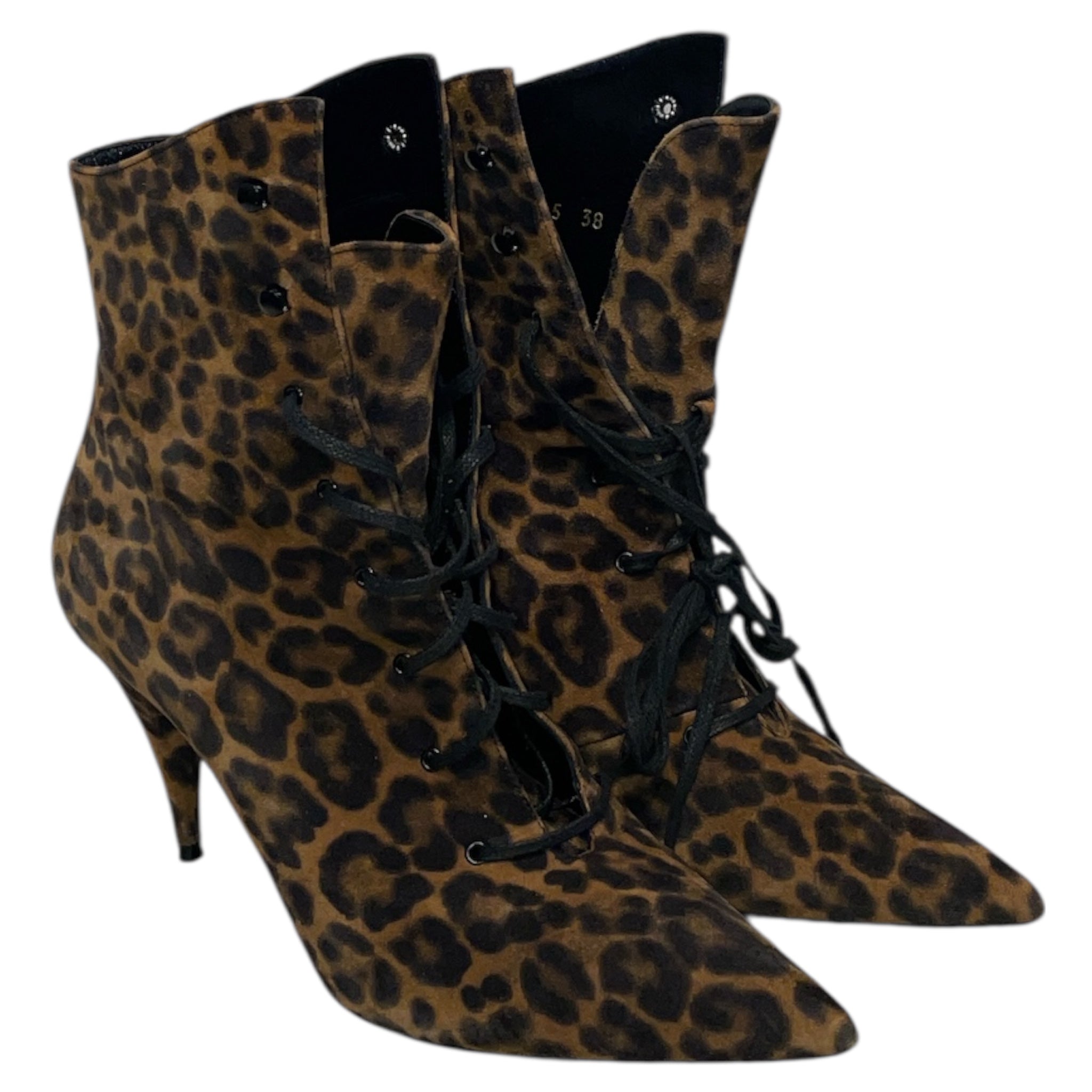 YVES SAINT LAURENT/Boots/EU 38/Leopard/Suede/ORN/LEOPARD SUEDE – 2nd ...