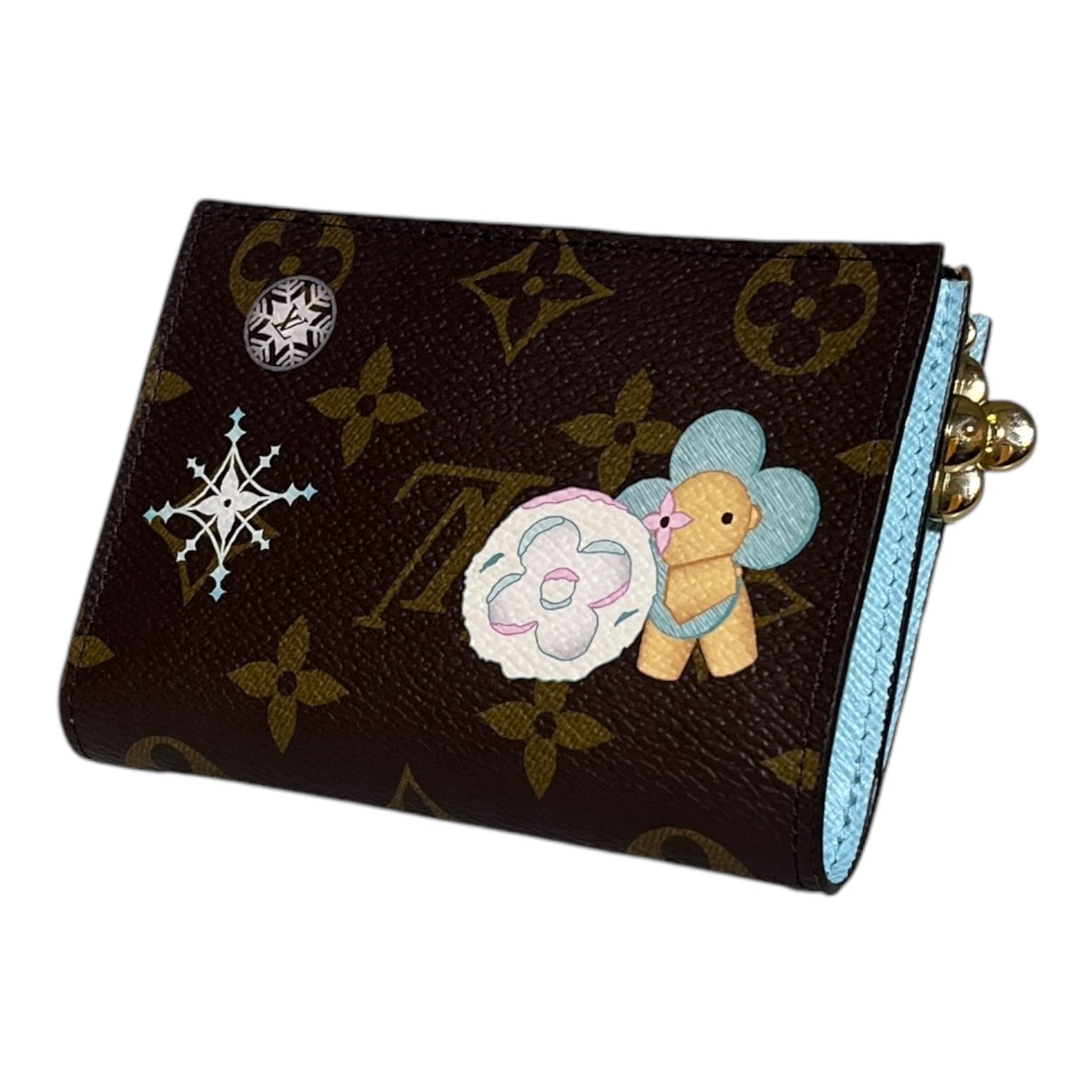 LOUIS VUITTON/Coin Wallet/Monogram/Leather/BRW/Snow Show Lisa Wallet ...